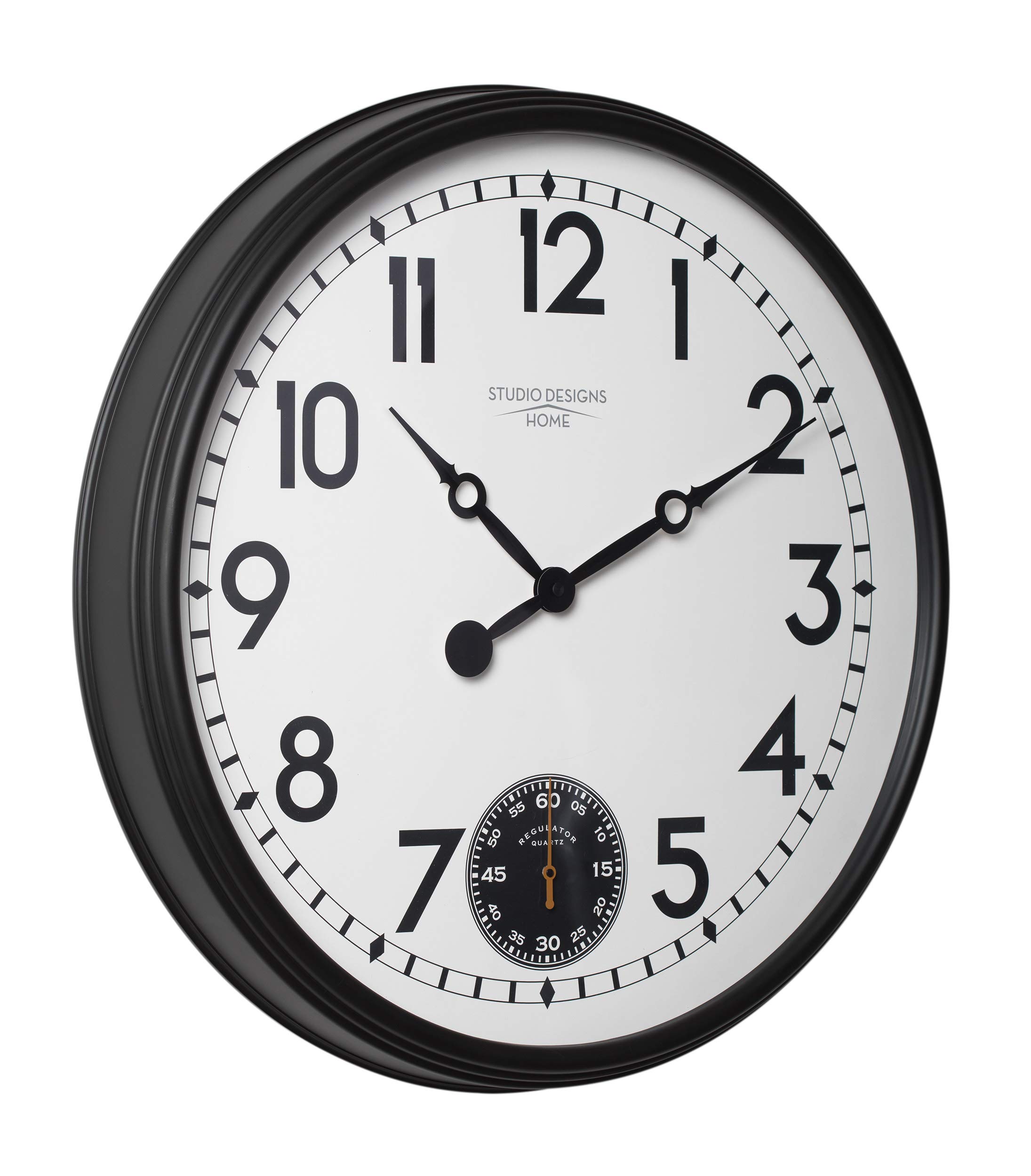 Studio Designs Home 73011 Terrace Large 29" Wall Clock with Subdial for ...