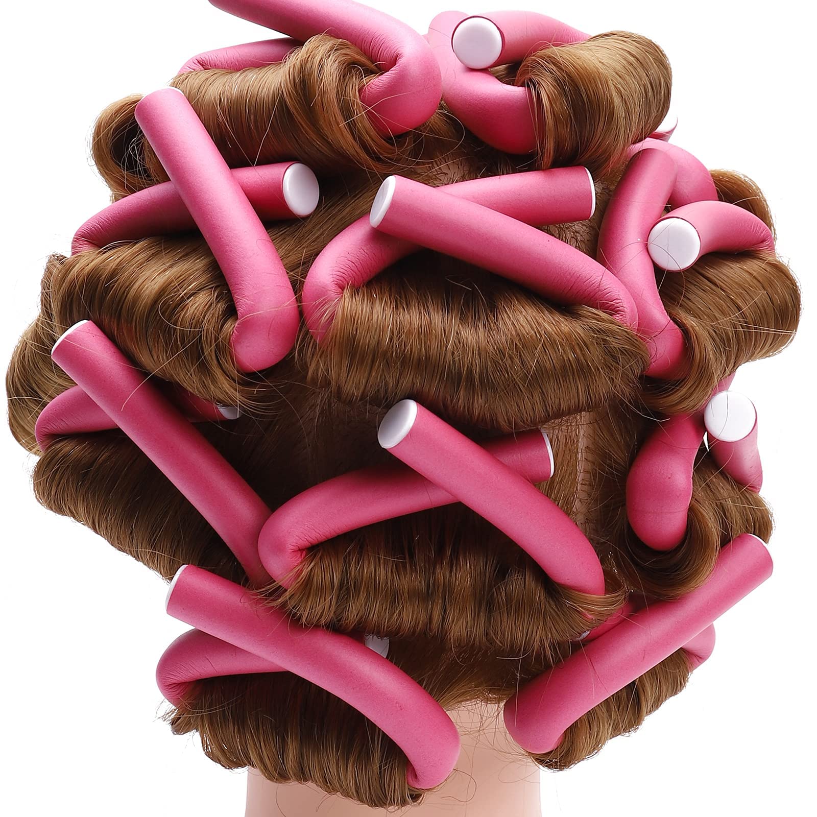 Buy 20 Pieces Flexible Curling Rods Twist 9.5'' Foam Hair Rollers Soft ...