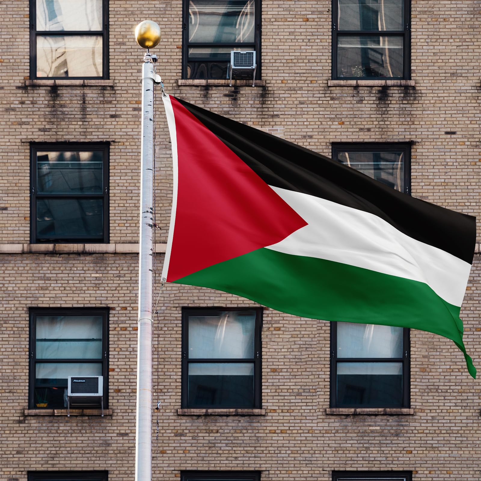 hnhesn Palestine National Flag 5 x 3 Ft Polyester Color and UV Fade ...