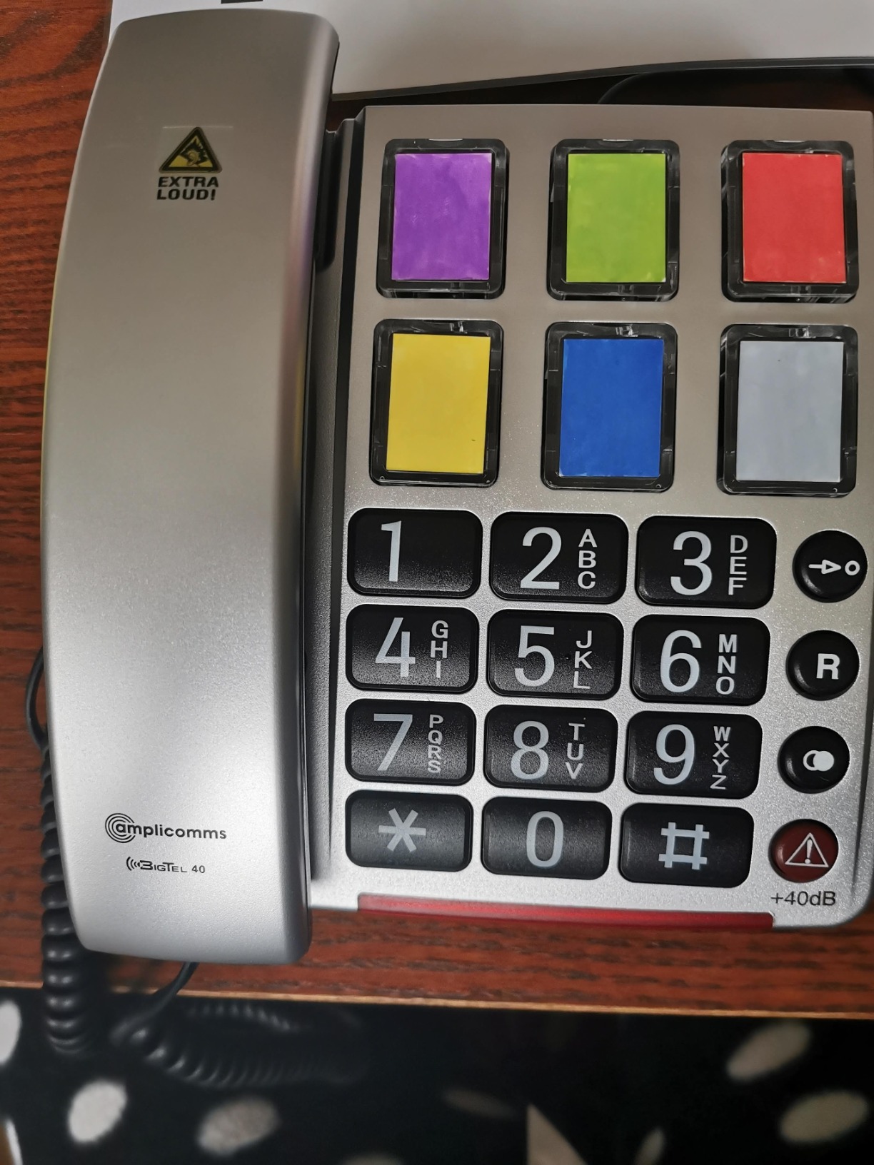 Amplicomms Bigtel 40 - Big Button Phone for Elderly - Loud Phones for ...