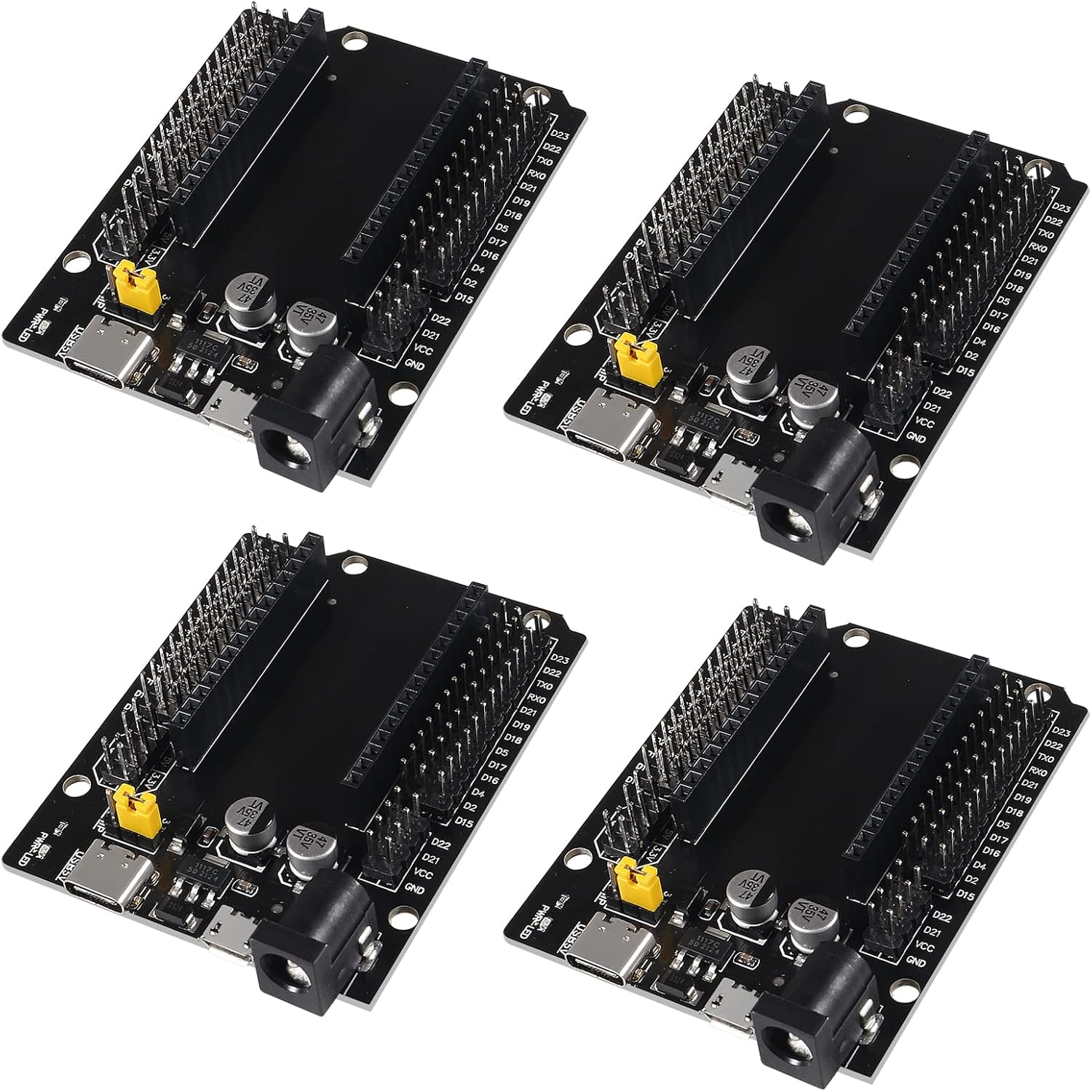 Jp 4ピース 30ピン Esp32 拡張ボード マイクロタイプcポート付き Esp32開発ボード Esp Wroom 32 Wifi デュアルコア開発ボード用