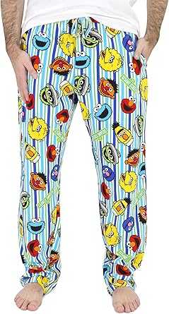 Sesame Street Jersey Knit Pj Lounge Pants Pajamas for Men - Elmo Cookie ...