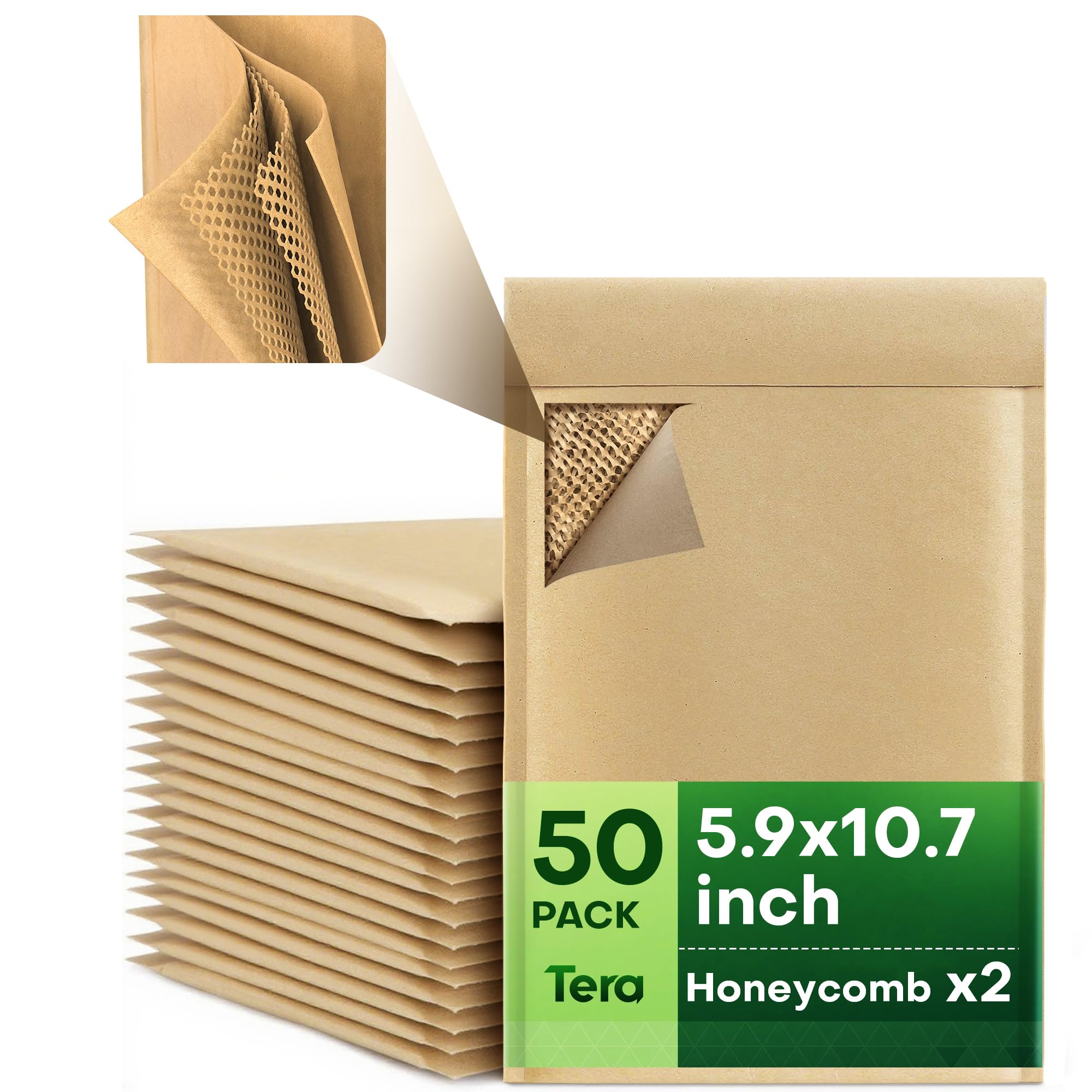 Snapklik.com : Honeycomb Padded Mailers Envelopes: 5.9 X 10.7 Inch 50 ...