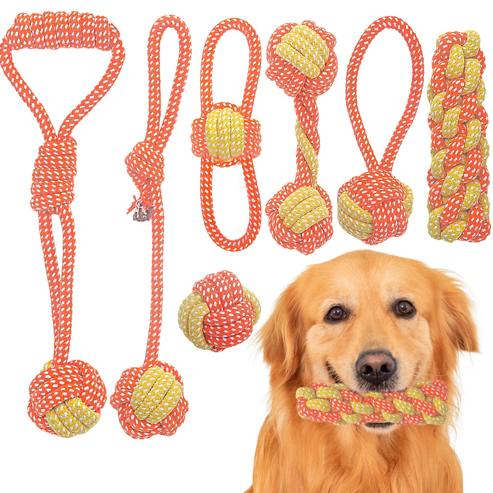 Amazon.com : Weocar 7 Pack Puppy Rope Toys, Dog Rope Toys for Small ...
