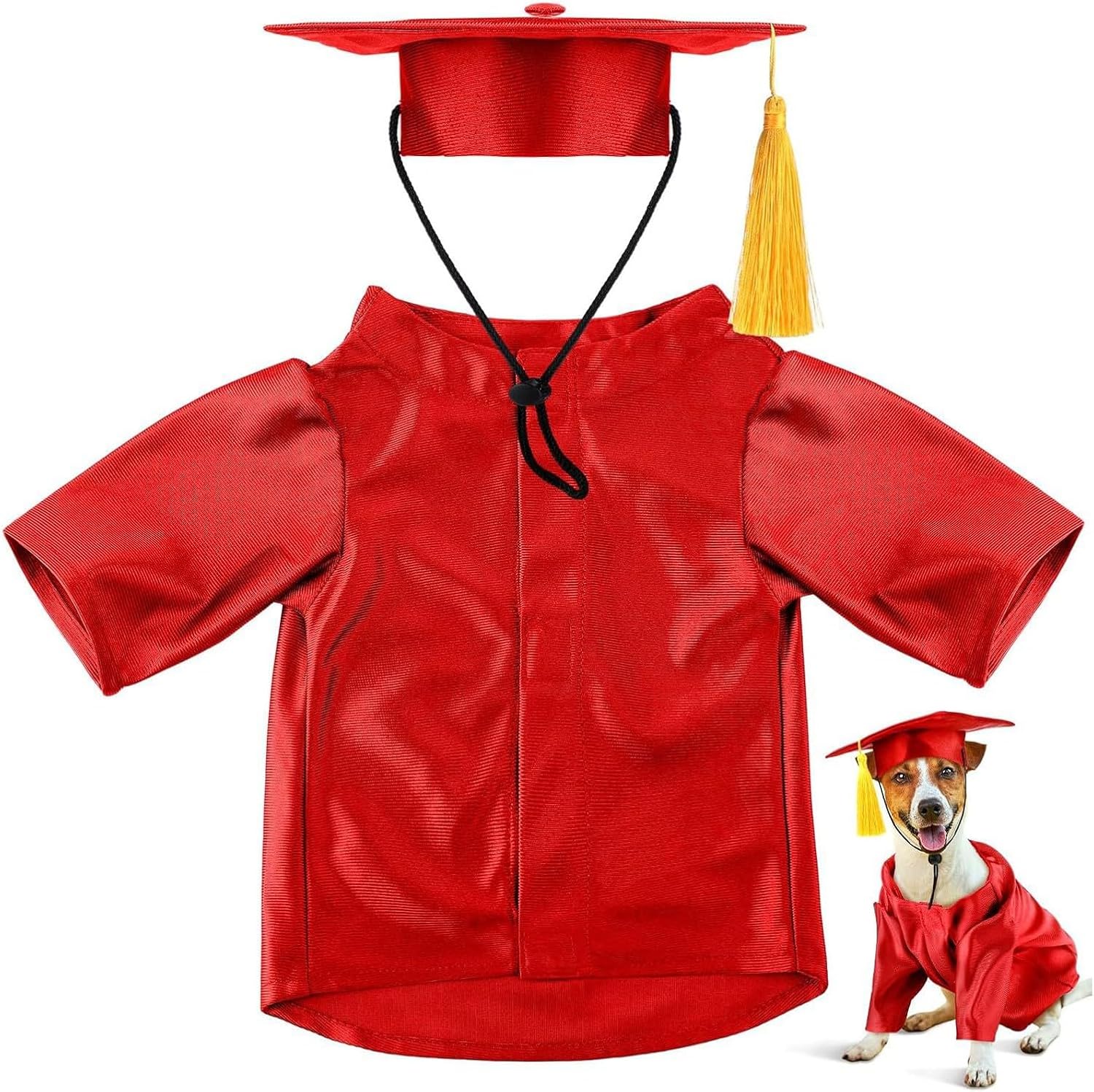 Amazon.com : Dog Graduation Cap and Gown 2025 Washable Pet Graduation ...