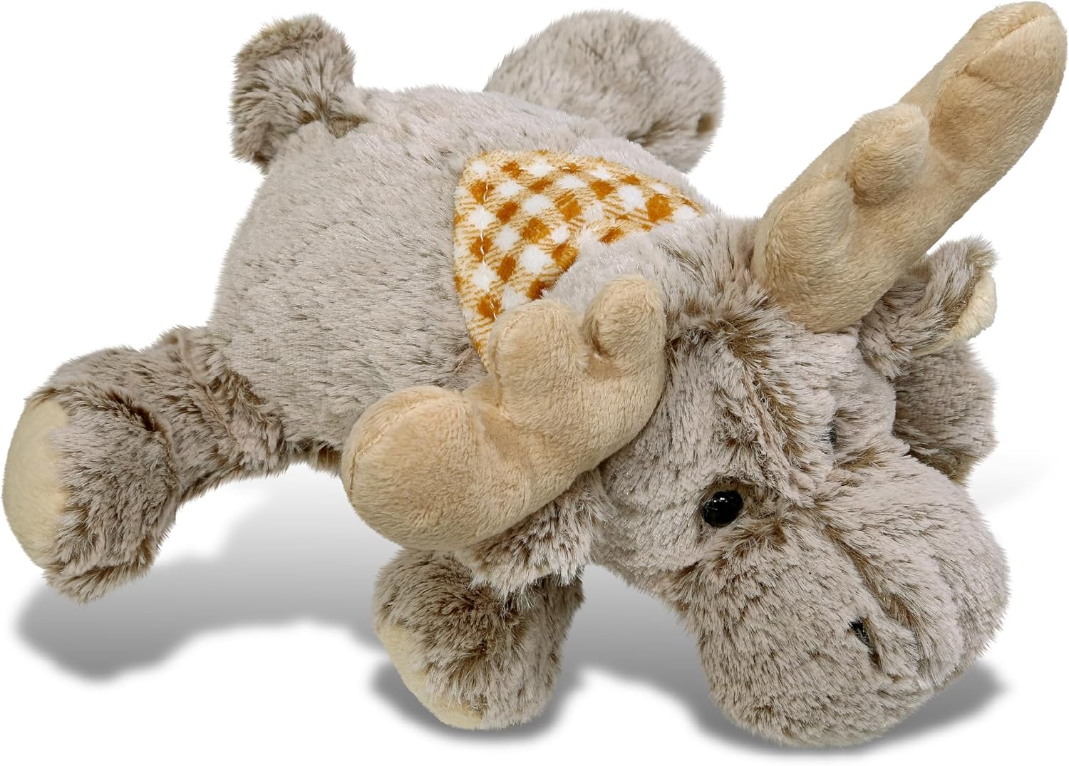 Amazon.com: DolliBu Plush Moose Stuffed Animal - Soft Fur Laying Moose ...
