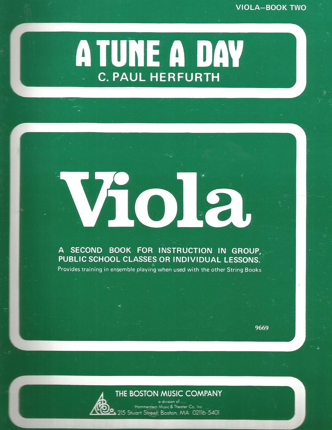 A Tune a Day for Viola , Book Two (A Second Book for Viola Instruction ...