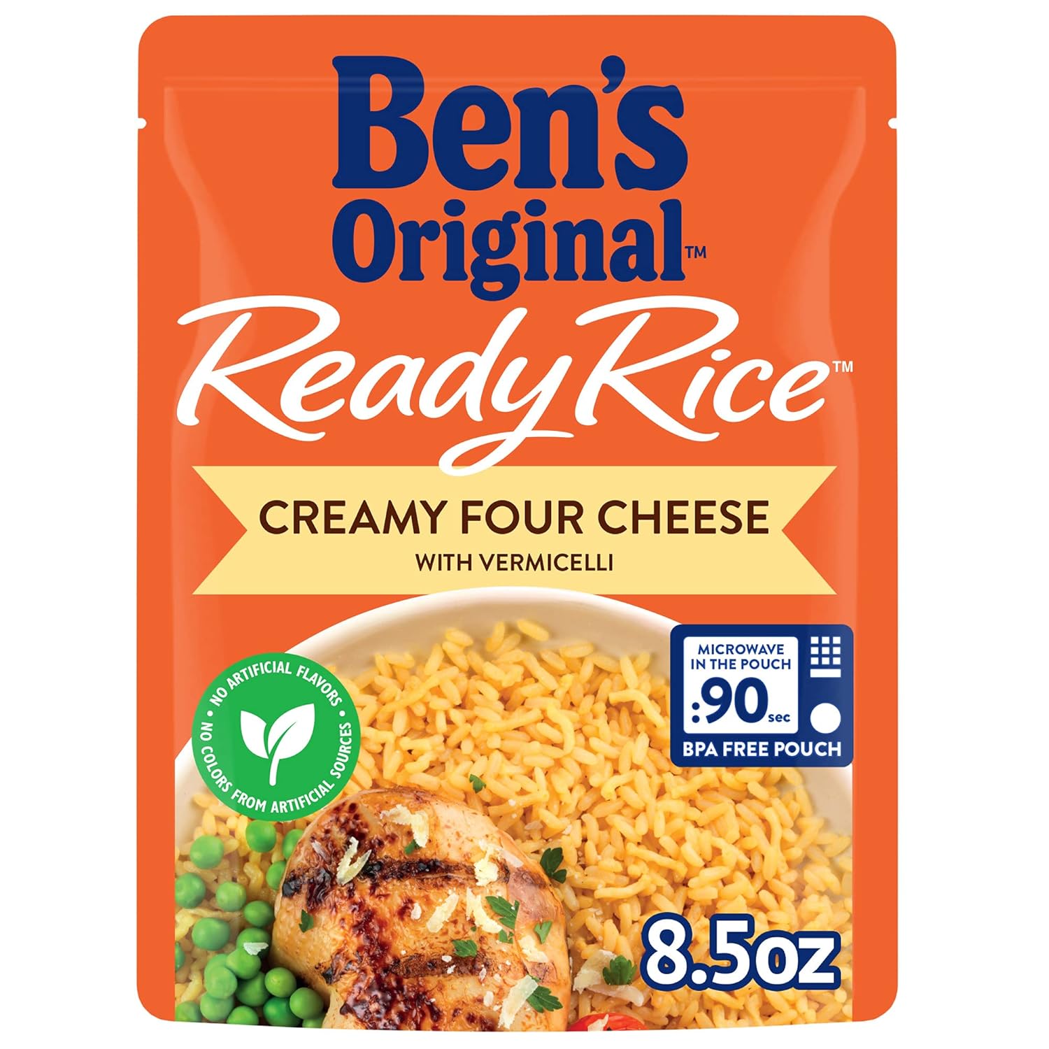 Amazon.com : BEN'S ORIGINAL Ready Rice Creamy Four Cheese Flavored Rice ...