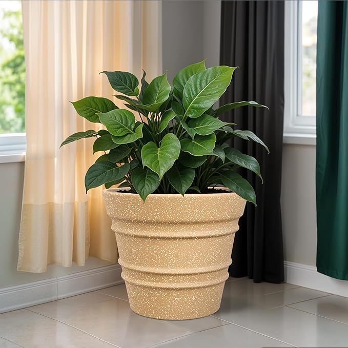 YUCCABE ITALIA FOXB BR 18 INCH Pots for Plants Highly Durable Polymers ...