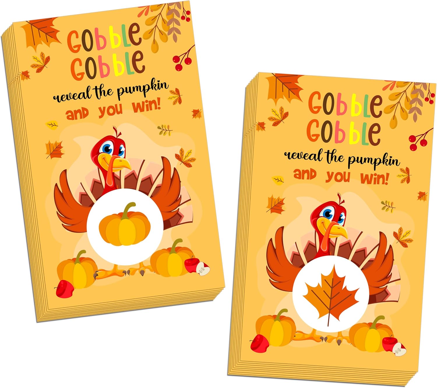 Amazon.com: Thanksgiving Games -50 Pack, Scratch Off Thanksgiving Party ...
