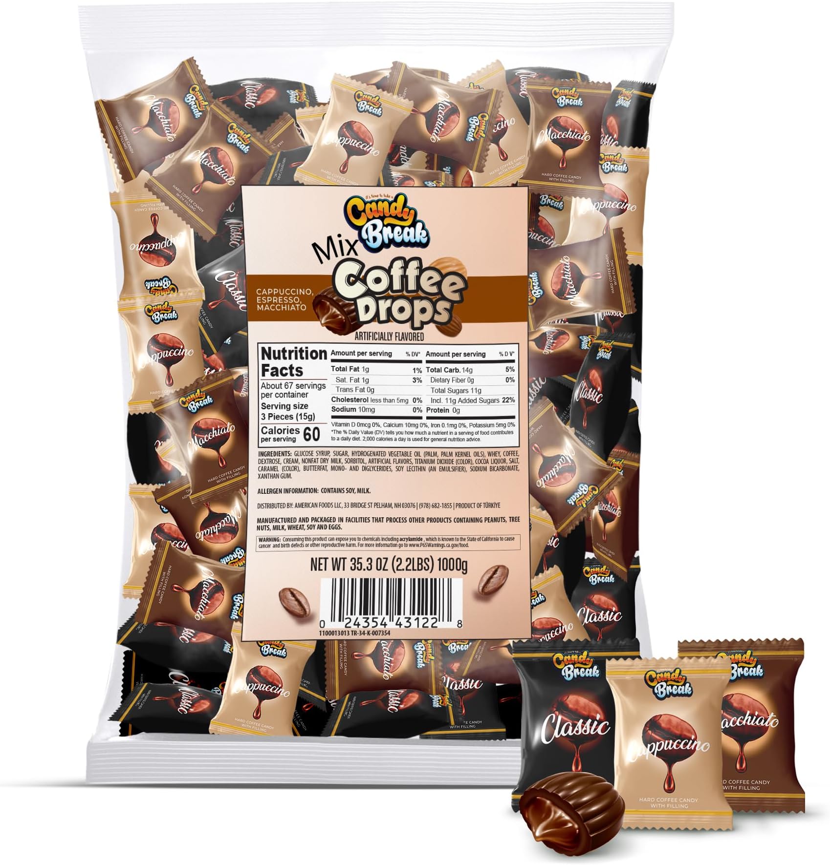 Amazon.com: Reeces Pieces Peanut Butter Candy in a Crunchy Shell 1.5 ...