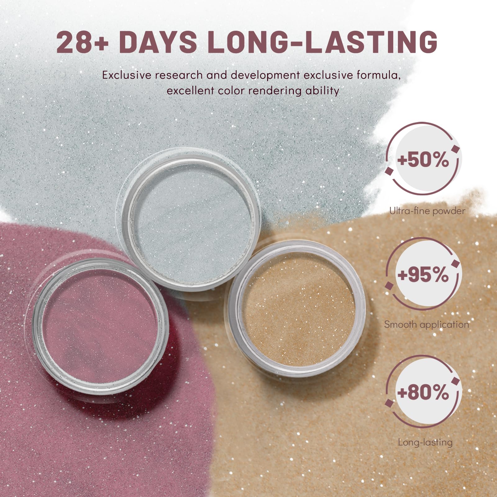 Snapklik.com : Aokitec Sparkling Series Dip Powder Nail Kit - Glitter ...