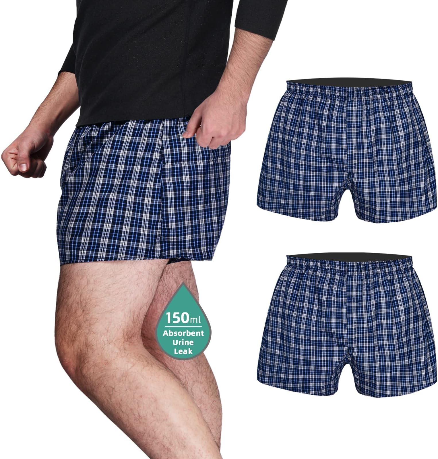 Amazon.com: Washable Incontinence Underwear for Men Leak Proof ...
