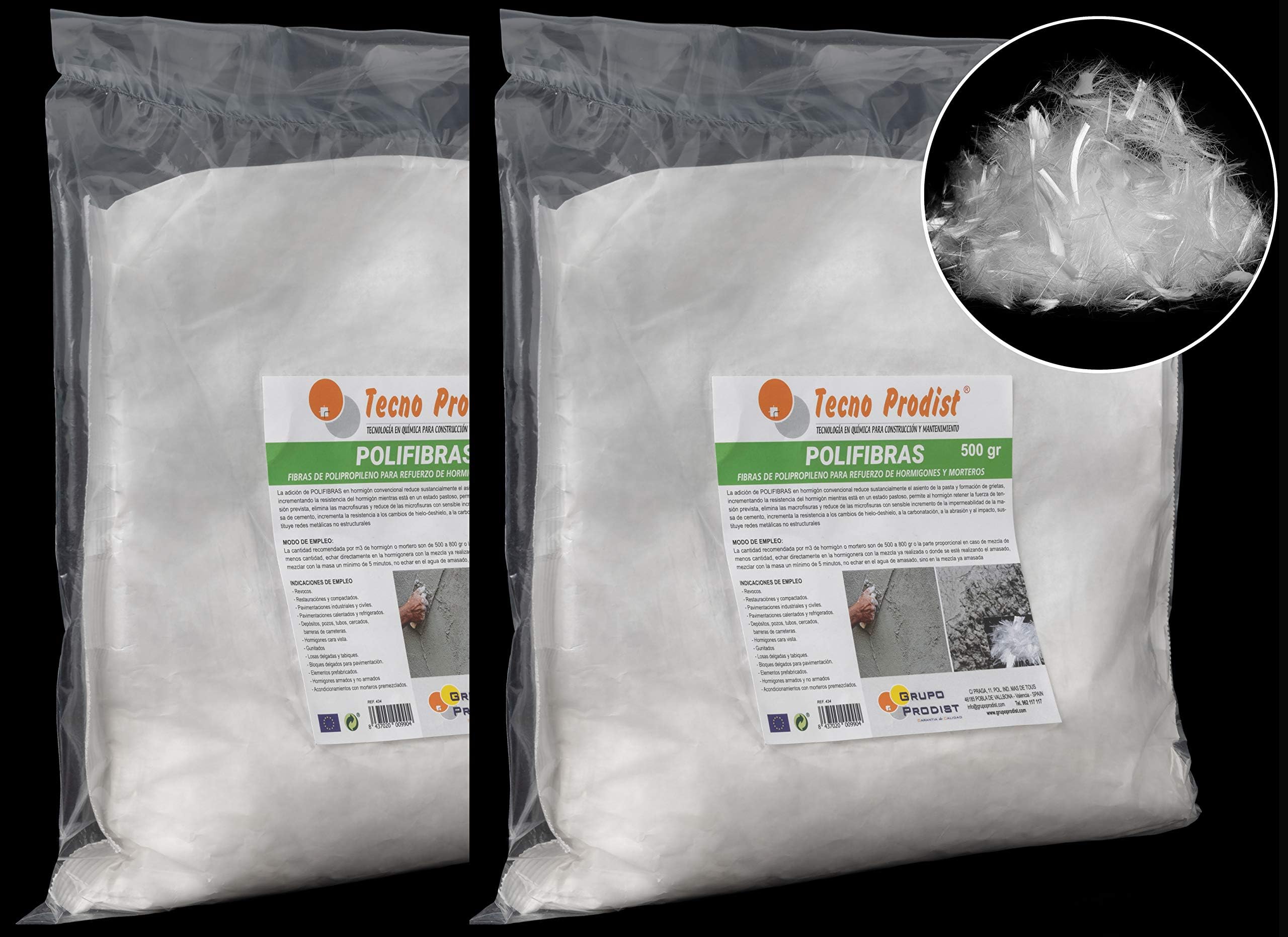 GRC - Fibres pour béton - 2x100g : Amazon.fr: Bricolage