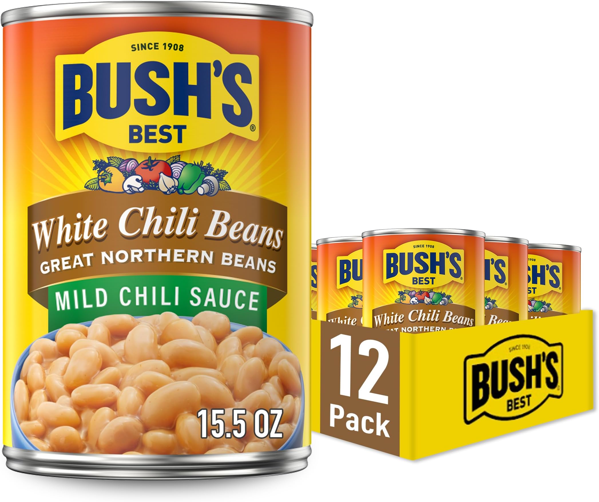 Amazon.com : Bush's Best Baked Beans, 117 Ounce : Packaged Baked Beans ...