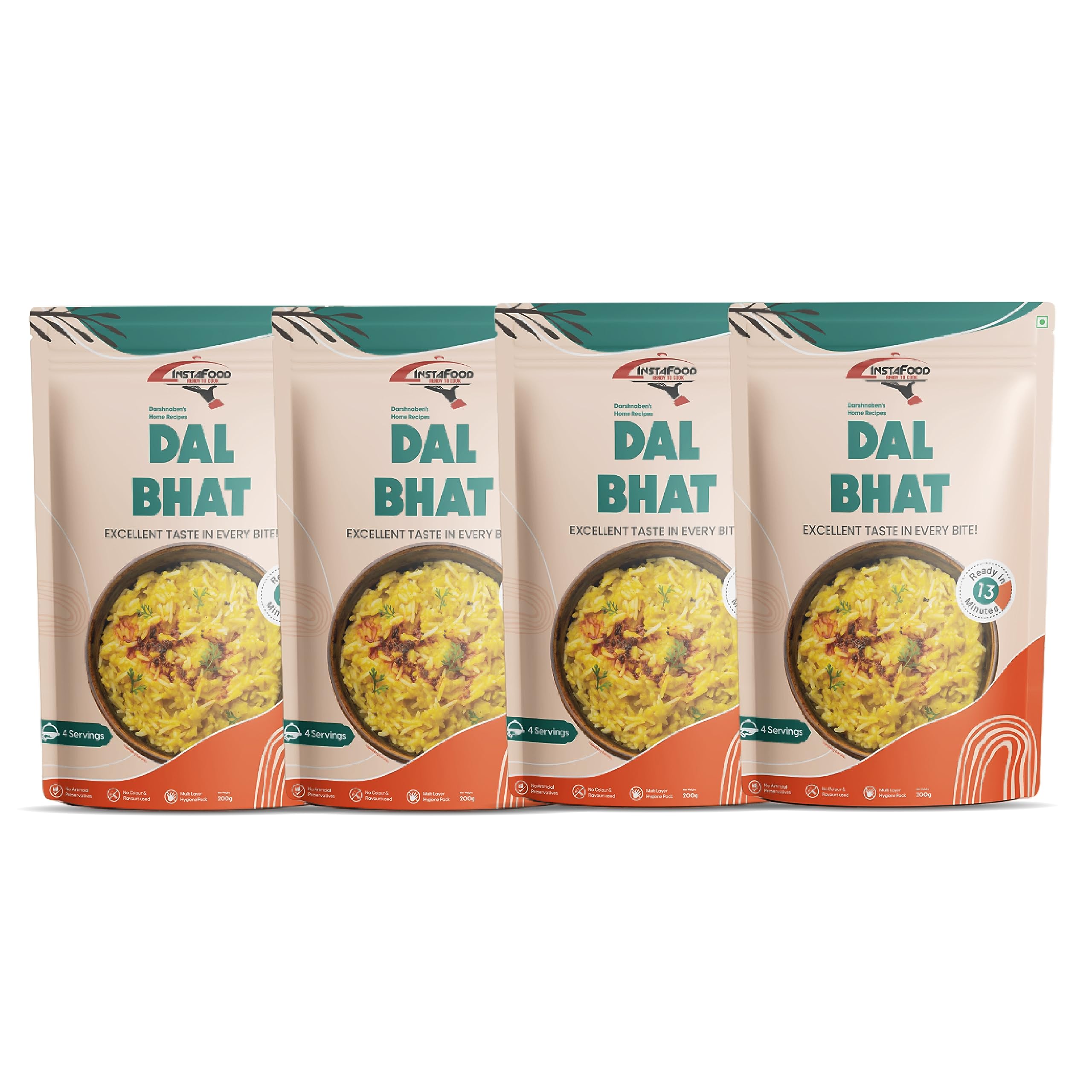 INSTAFOOD Dal Rice (Jain) | Ready to Eat Meal | Ready to Cook | 3-4 ...