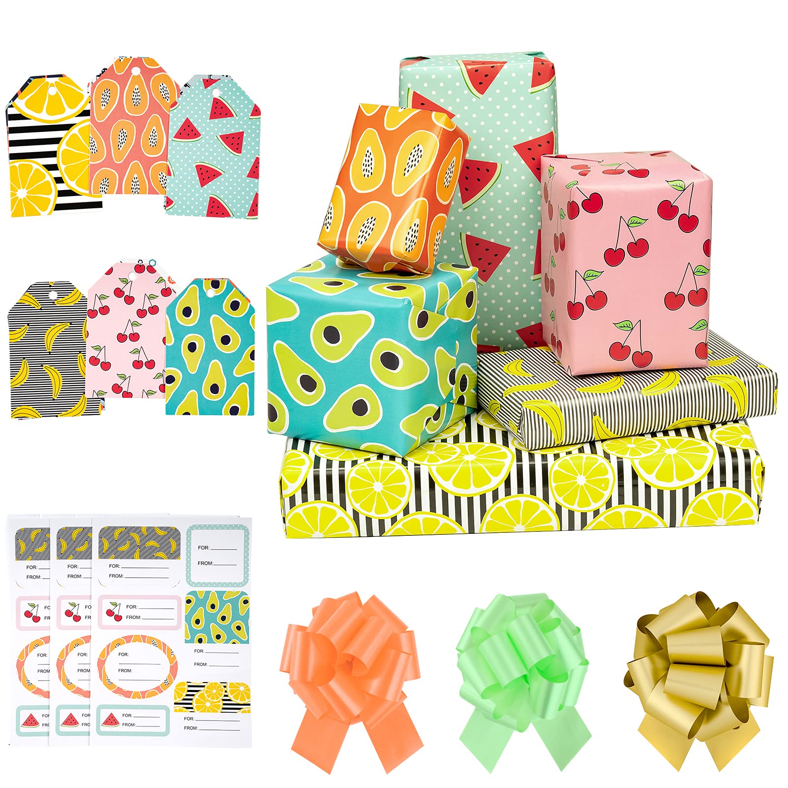 Snapklik.com : MAYPLUSS Wrapping Paper Sheet Set- Folded Flat - Pull ...