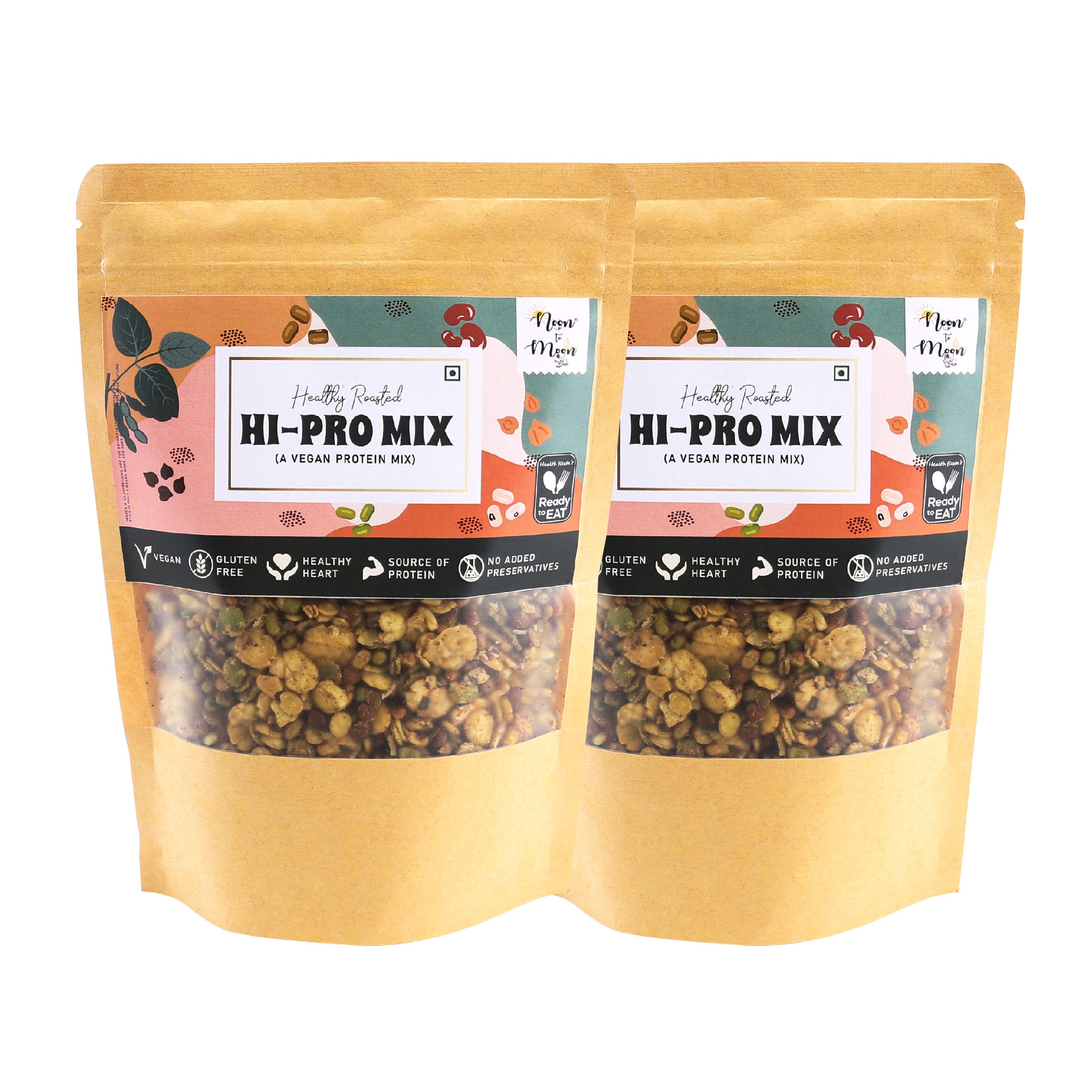 Buy Noon to Moon to Moon y Roasted Hi-Pro Mix ,Vegan Protein Mix ...