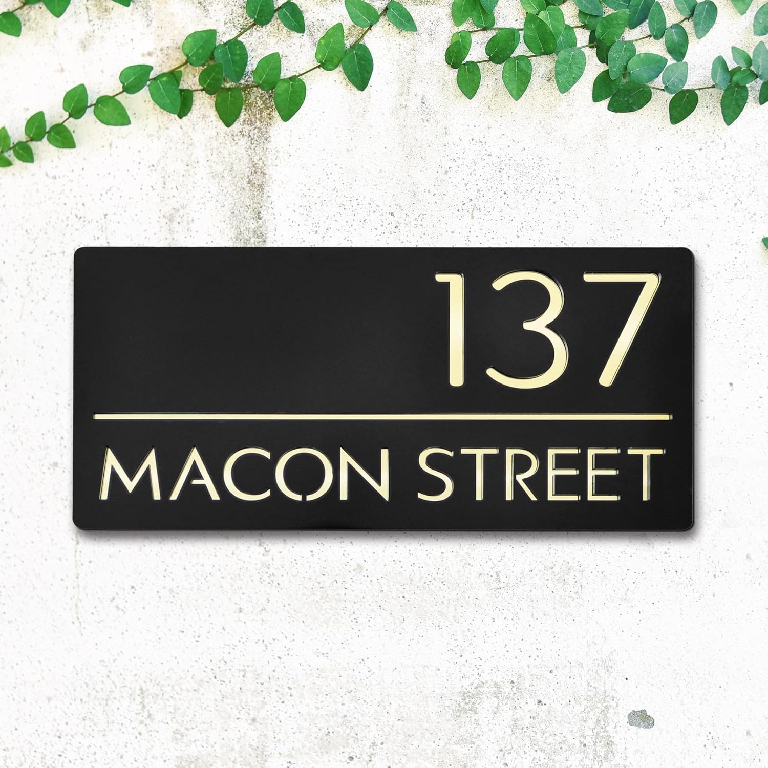 Personalized Acrylic House Number Sign for Outside Modern - Custom ...