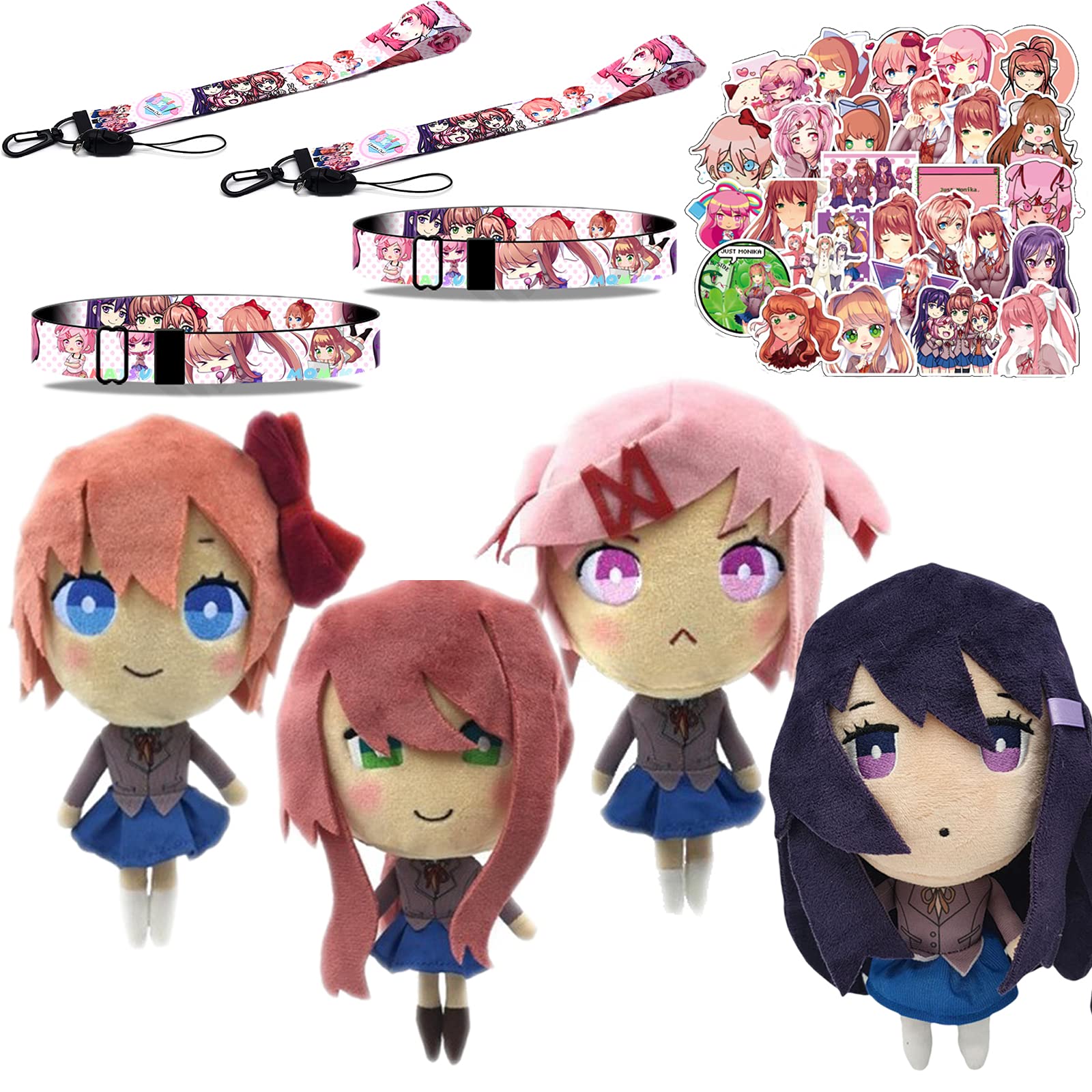 Buy 58 Pcs Doki Doki Literature Club Plush Gift Set-7.8 in Monika ...
