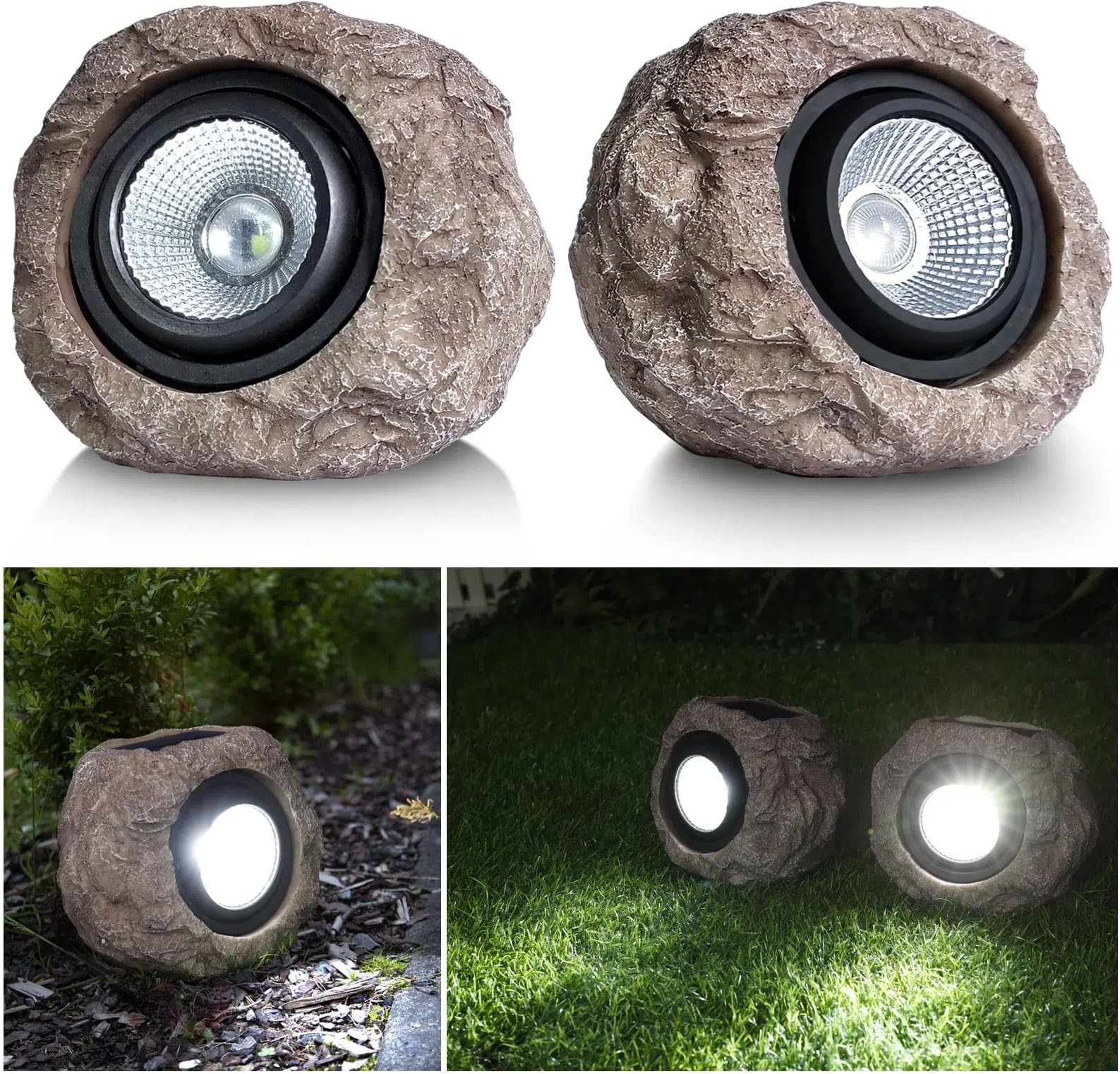 OSALADI Stone Lamp Outdoor Garden Lights LED Spotlights Outdoor LED ...