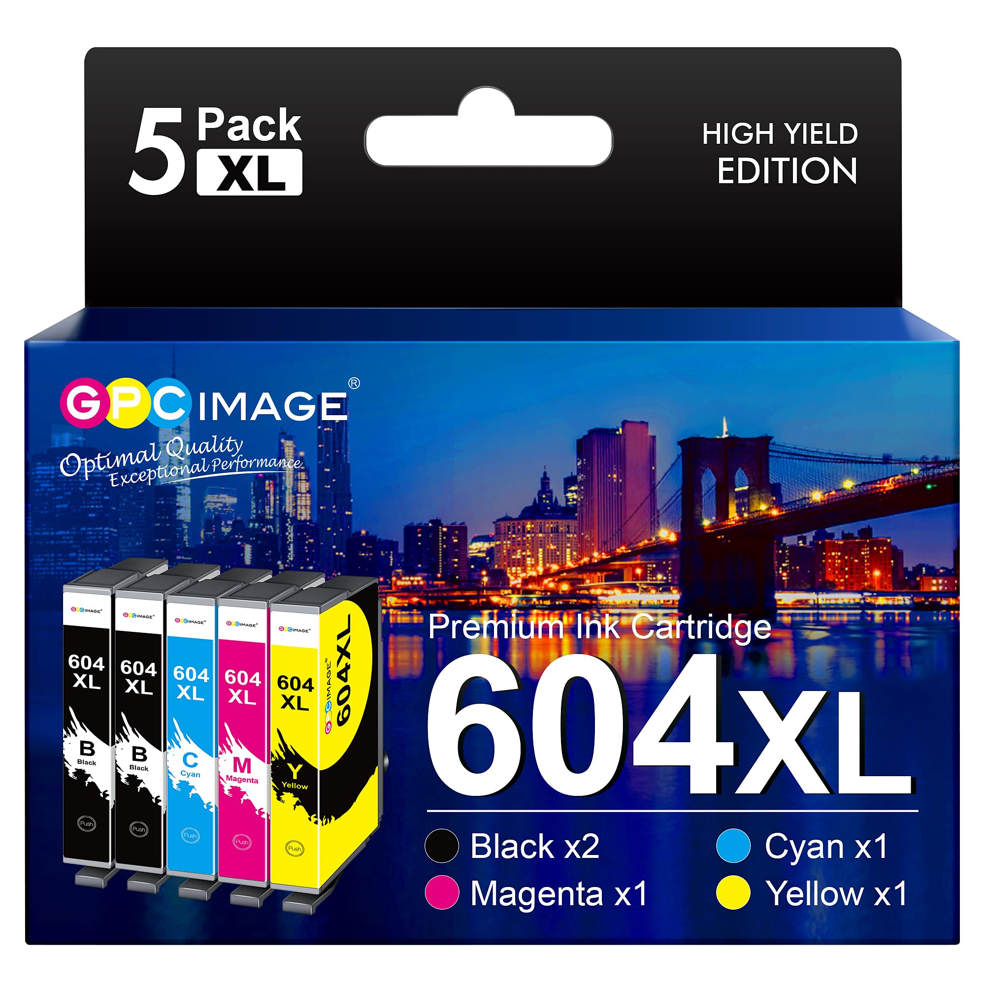 GPC Image Printer Cartridges 604 604XL Compatible with Epson 604 Ink ...