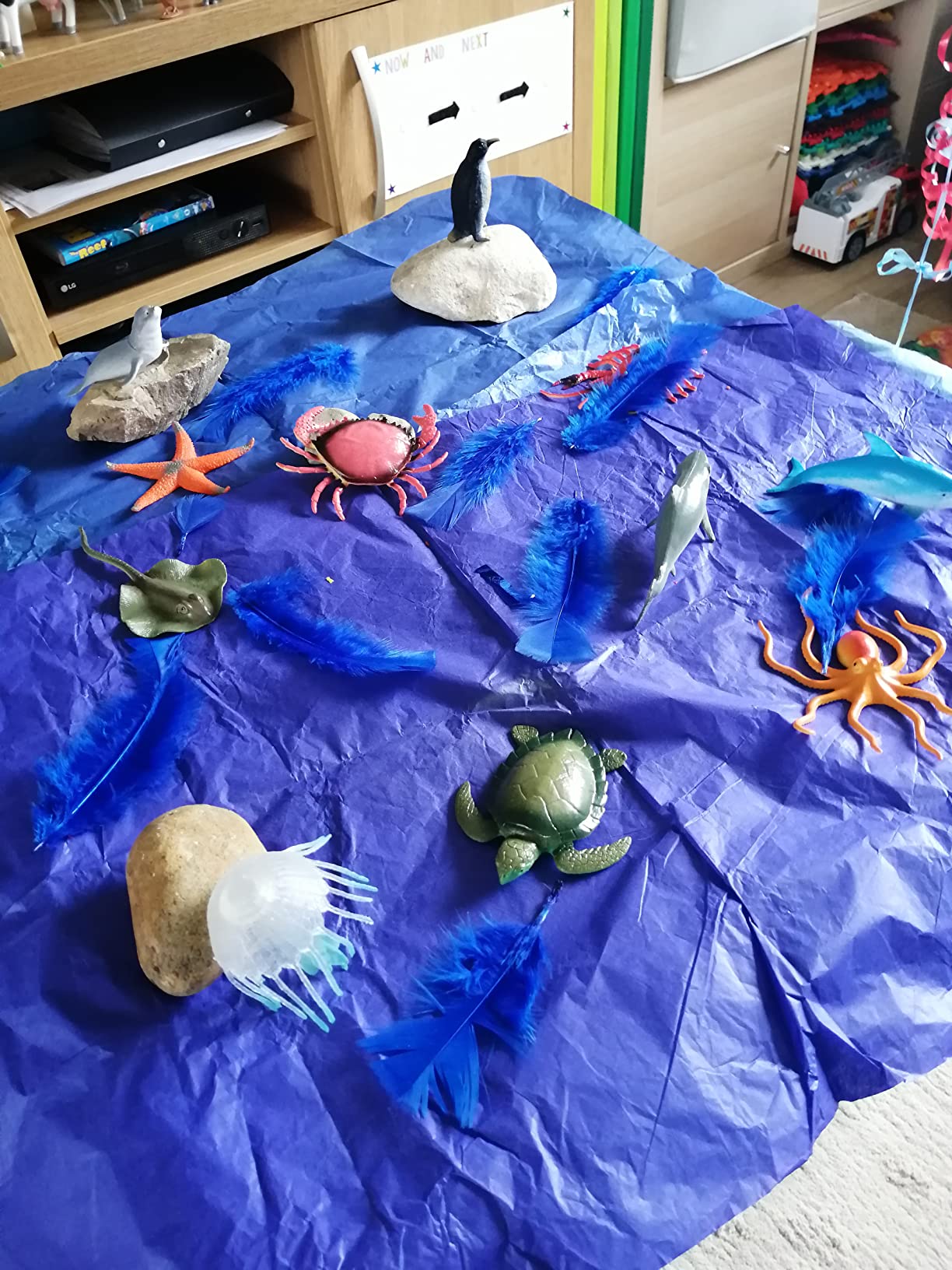 Lello and Monkey Sea Creature Toy Animal Figures - set of 12 boxed ...