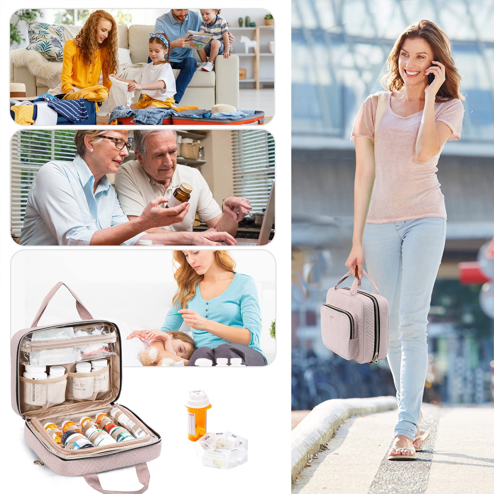 Snapklik.com : BAGSFY Medicine Bag For Traveling, Pill Bottle Organizer ...
