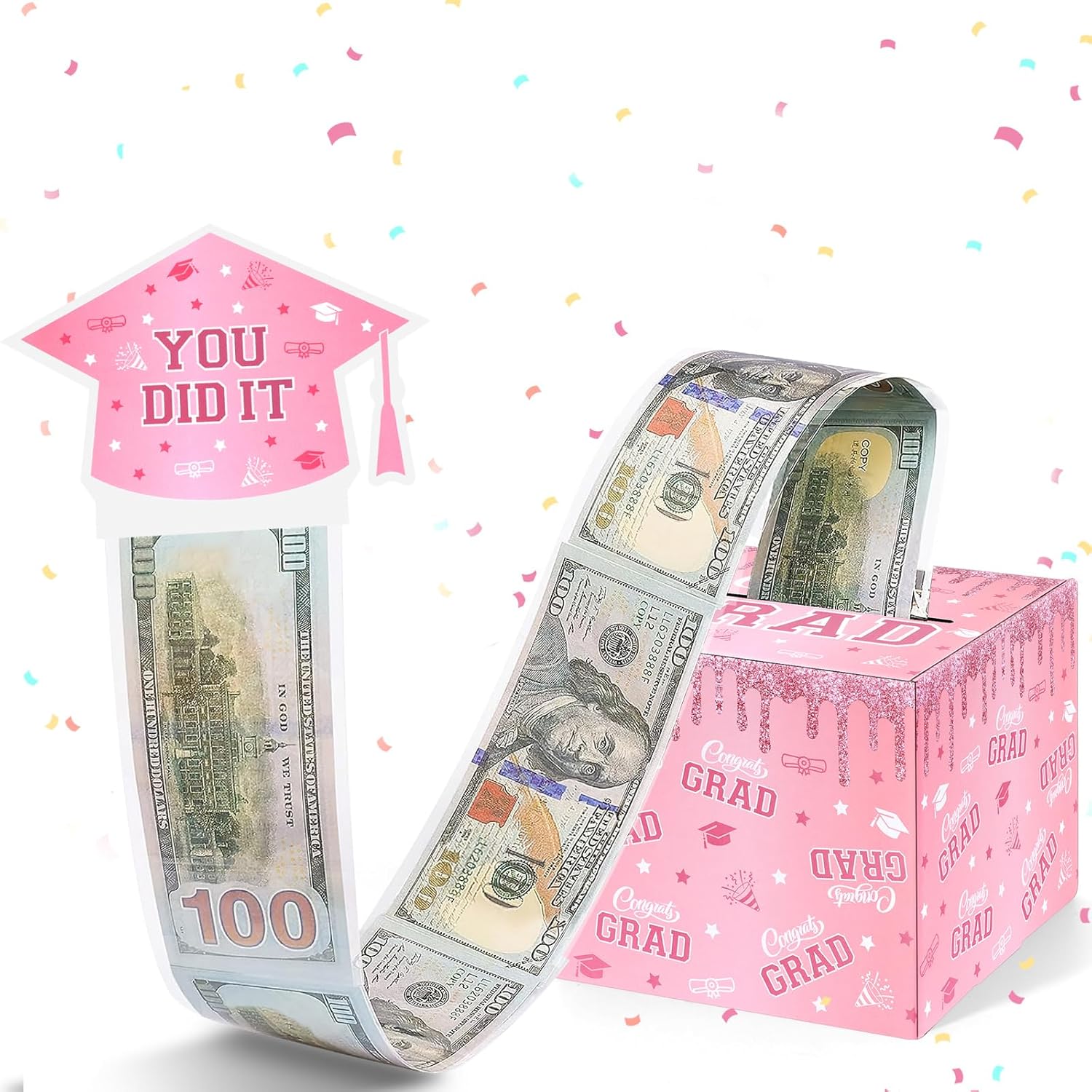 Amazon.com: WenmthG 2025 Graduation Money Box for Cash Gift Pull ...