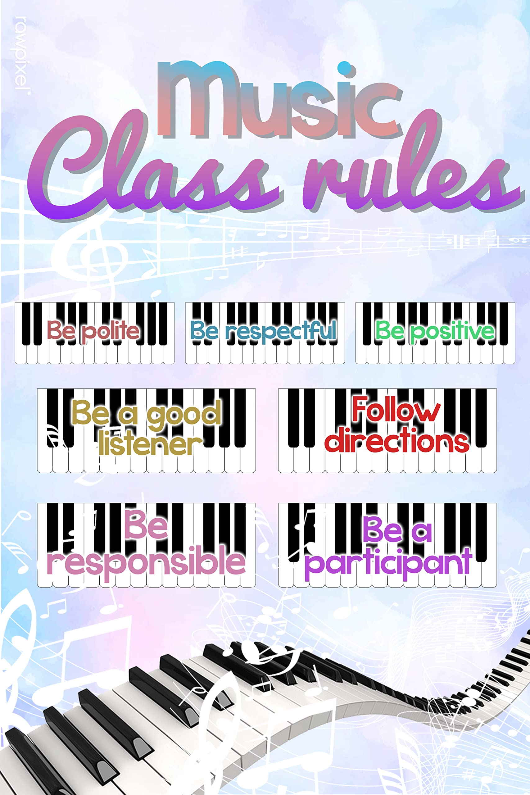 Buy Music Class Rules Classroom Rules S For Kindergarten Elementary Buy Music Class Rules Classroom Rules S For Kindergarten Elementary