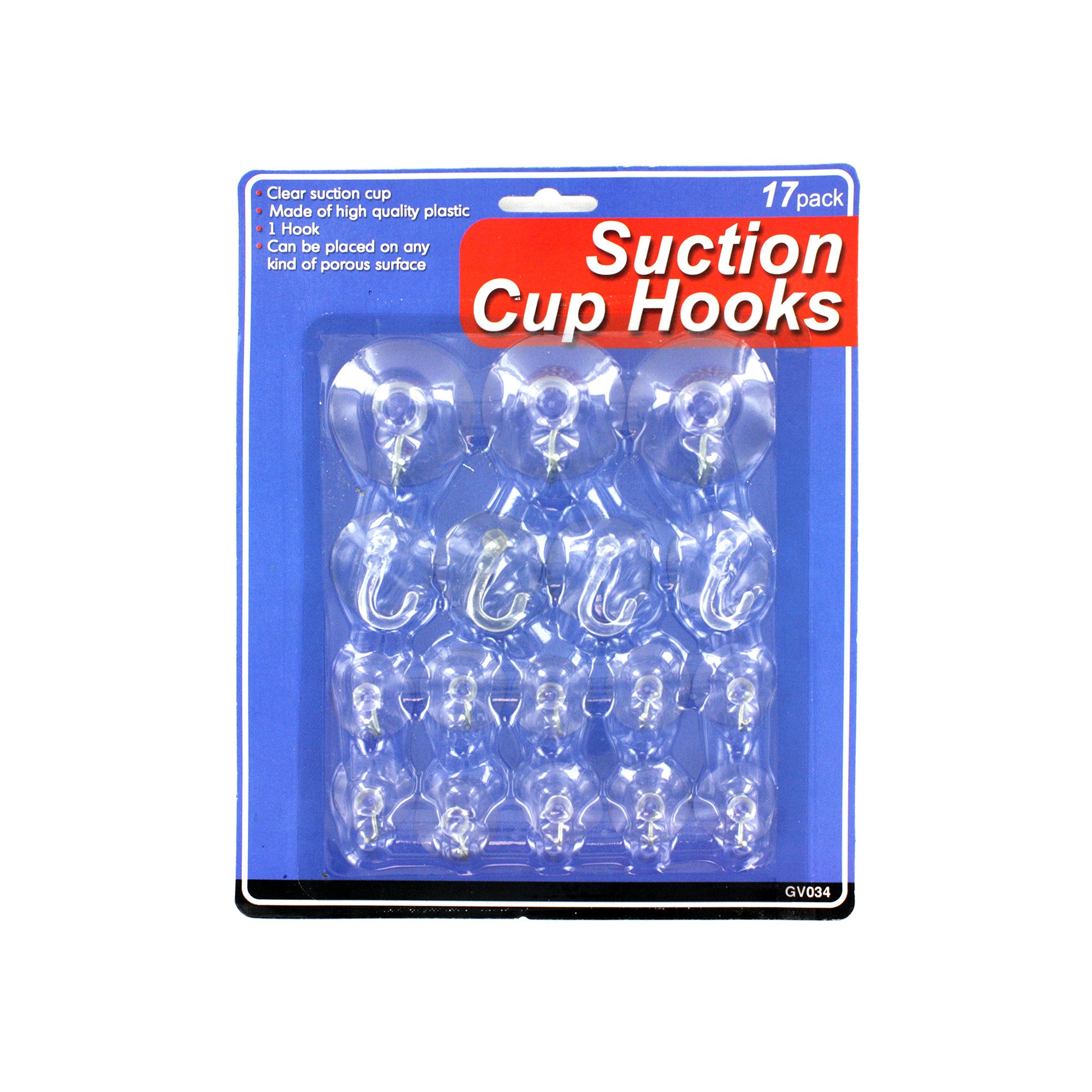 Amazon.com: Large Set Suction Cup Hooks (set Of 17) : Home & Kitchen
