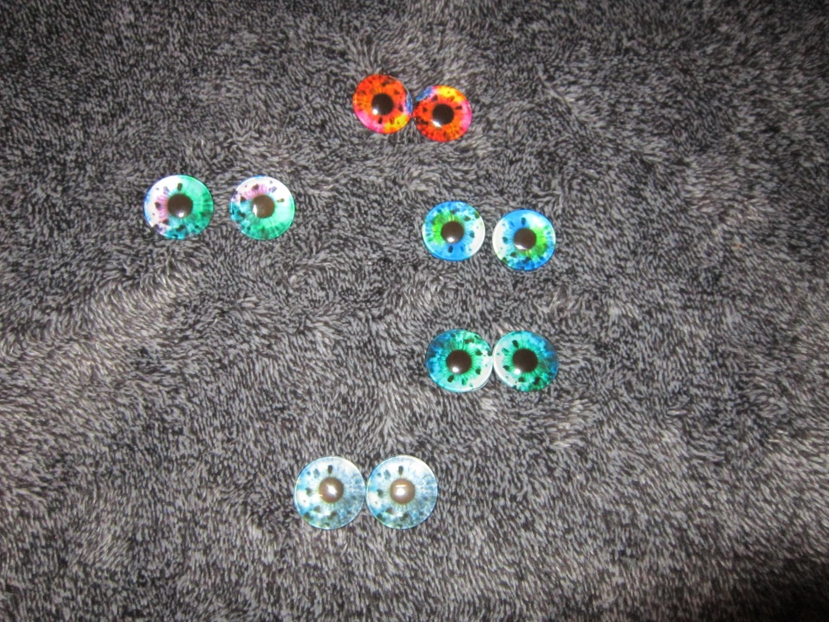 Amazon.com: LIFANOU Glass Dragon Eyes 25mm - 5 Pairs Realistic Glass ...