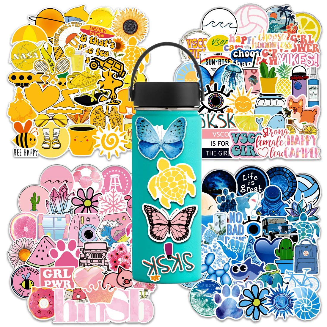 Vsco Stickers 400 Pcs Aesthetic Stickers Upgraded To 4 Styles ...