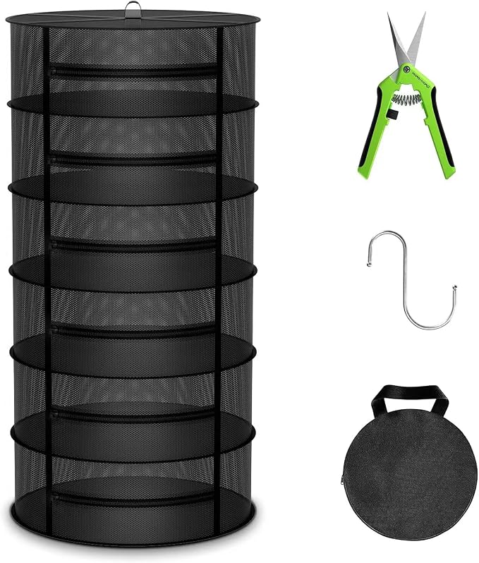 Amazon.com: MARS HYDRO Herb Drying Rack, 2 ft 6 Layers Hanging Mesh ...