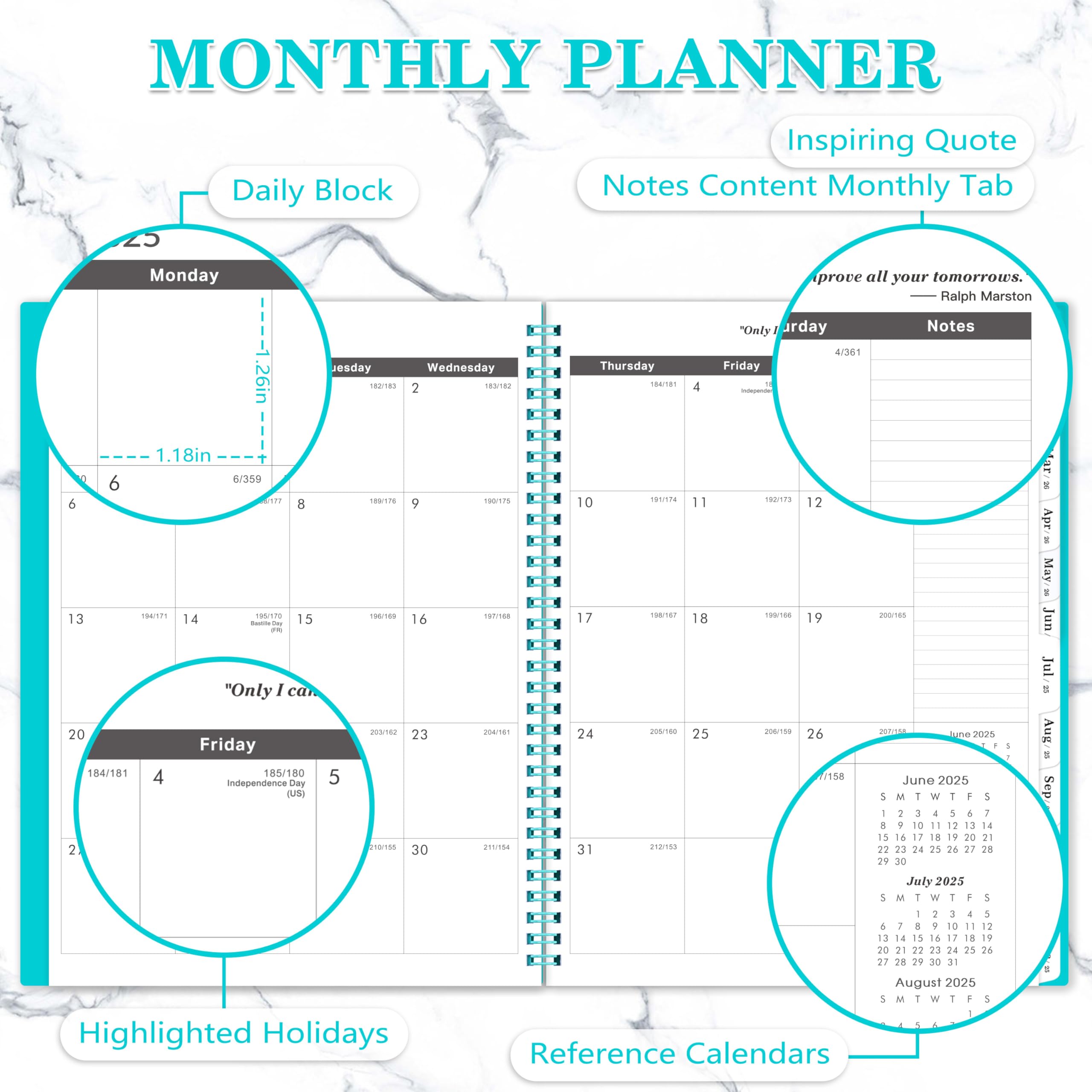 Cheap Planner 2025-2026 2024-2026 Monthly Planner - 24 Month Calendar ...