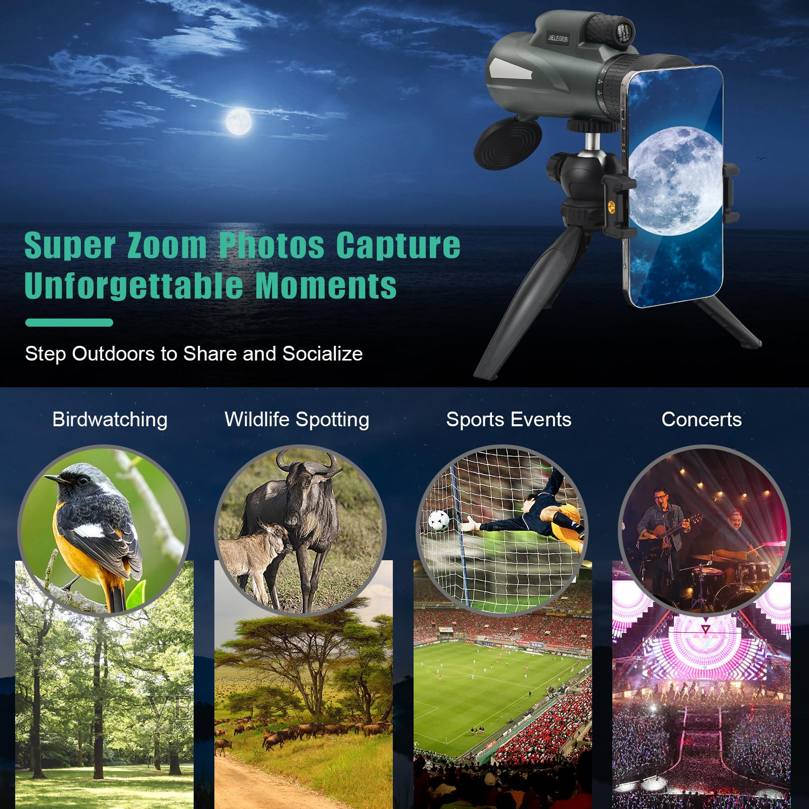 Monoculars for Adults High Powered with 10-30X50 ED Optical Zoom ...