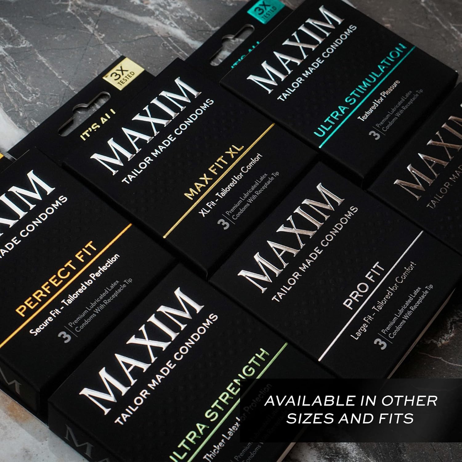 Buy Maxim Pro Fit Condoms - 3 Pack + Maxim Pure H2O Personal Lubricant ...