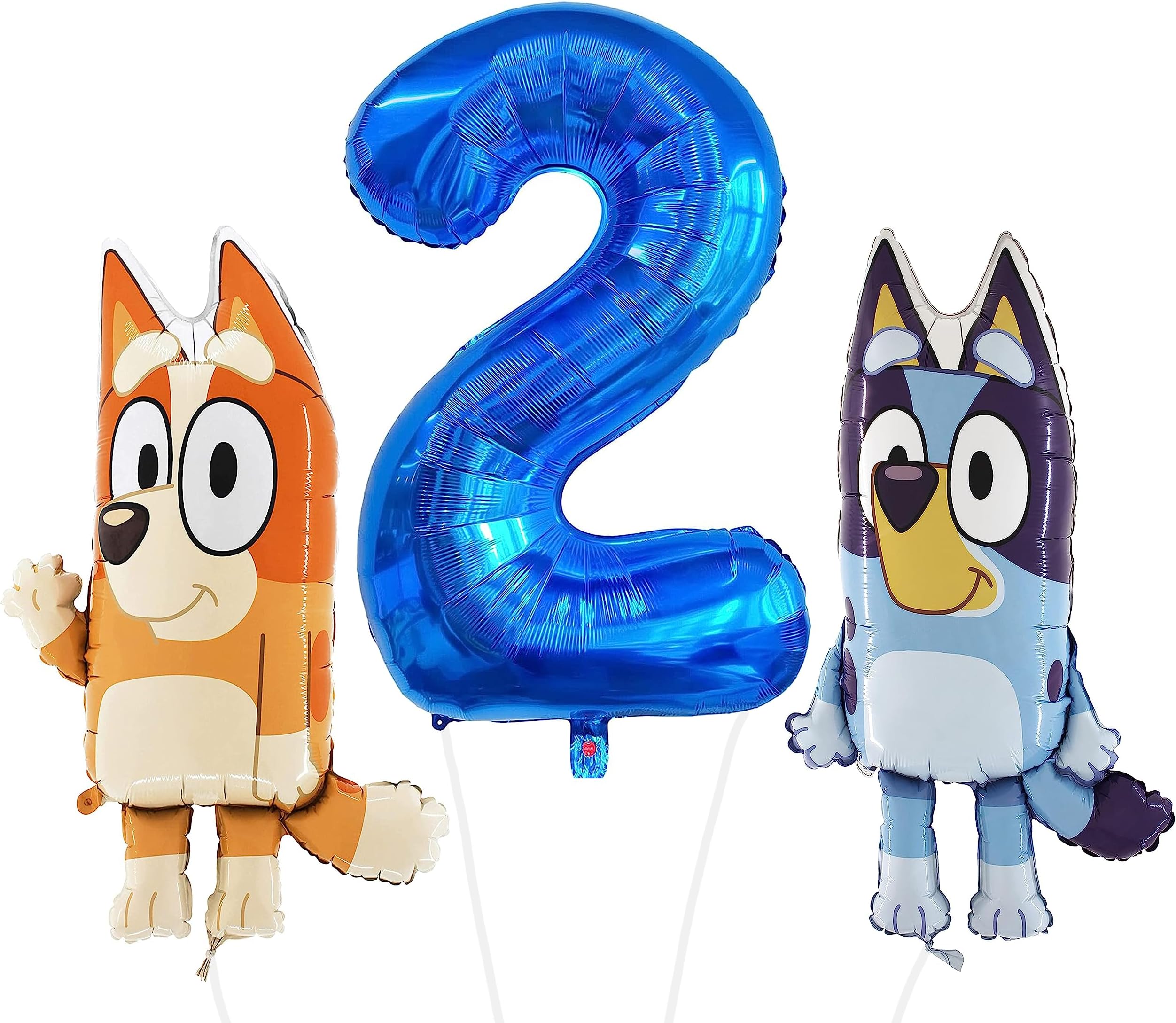Amazon.com: Vibrant Multicolor Bluey Shaped Foil Balloon - 28", 1 Pc ...