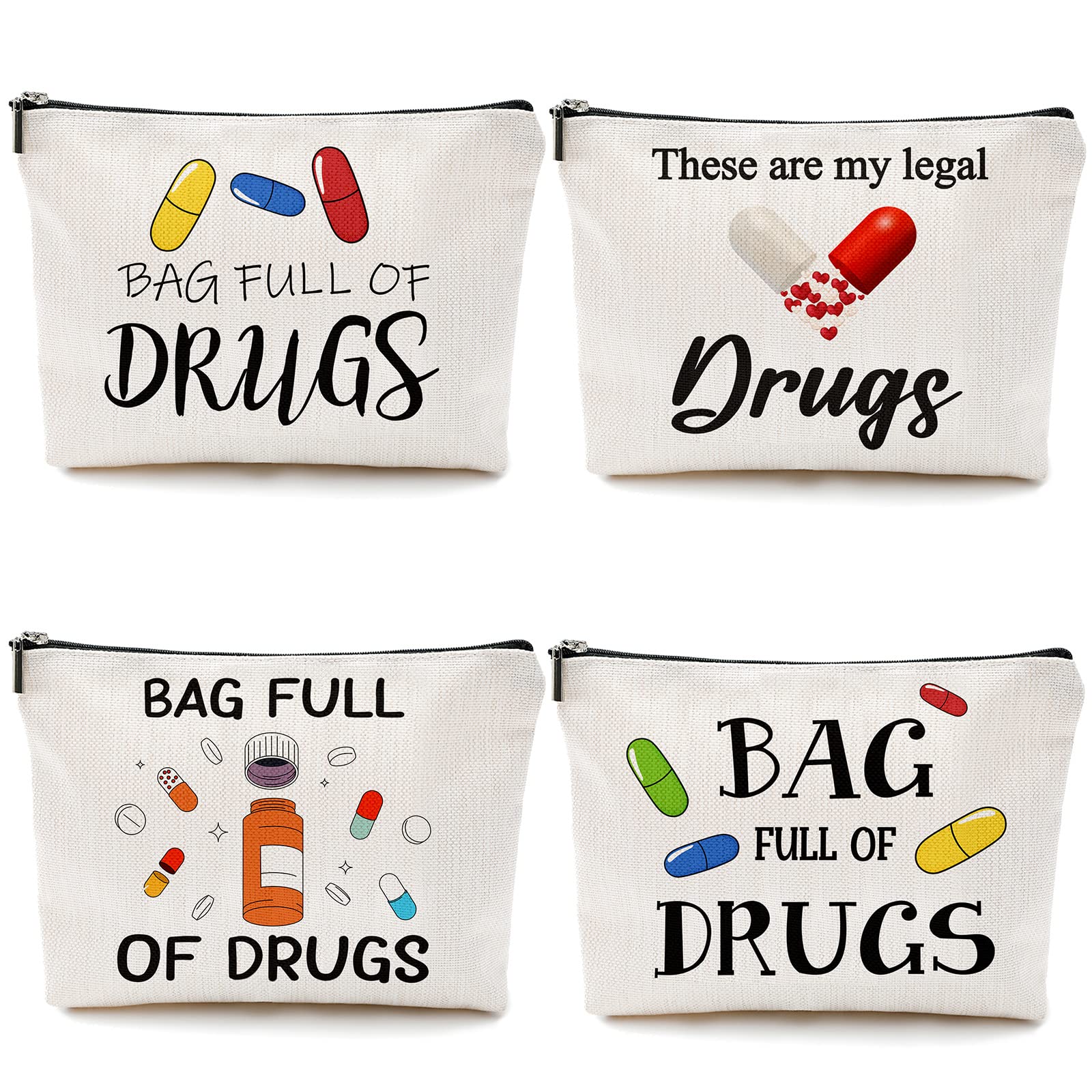 Amazon.com: Hillban 4 Pcs Funny Medicine Bag Nurse Practitioner Gifts ...