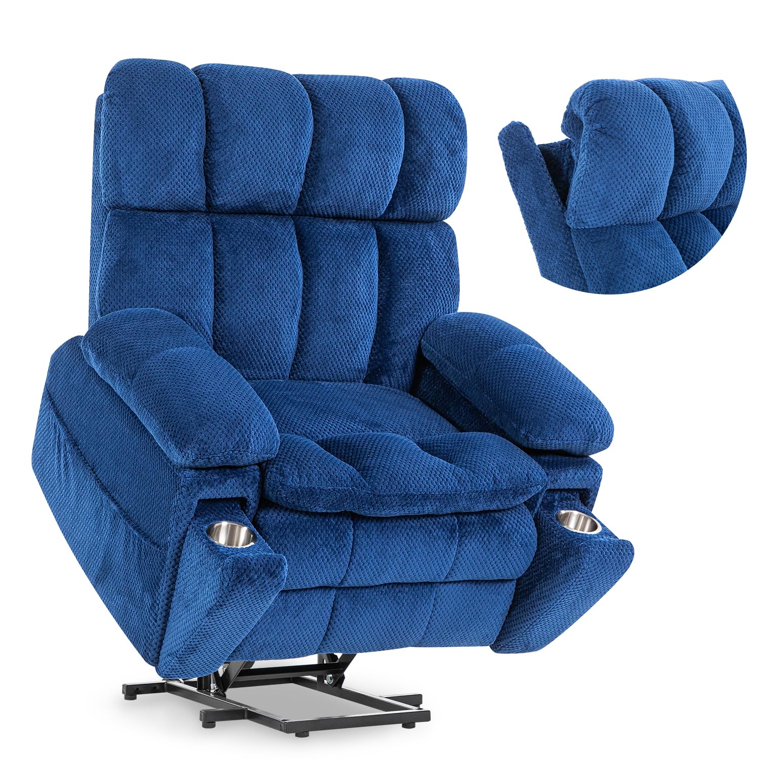 Power Lift Recliner Chair for Elderly,Oversized Recliner with Massage ...