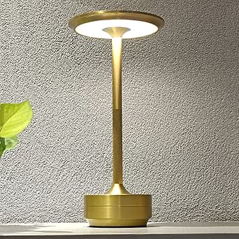 Cordless Table Lamp, Rechargeable Battery Operated USB Mini Bedside ...