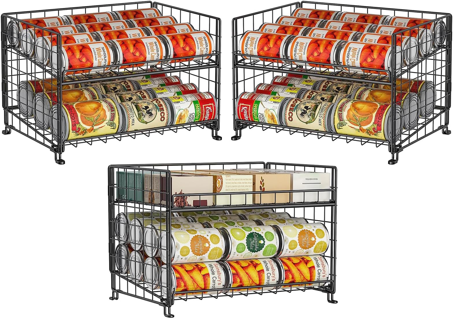 Amazon.com: Shelf Reliance Cansolidator Cupboard 40 Cans, Stackable ...