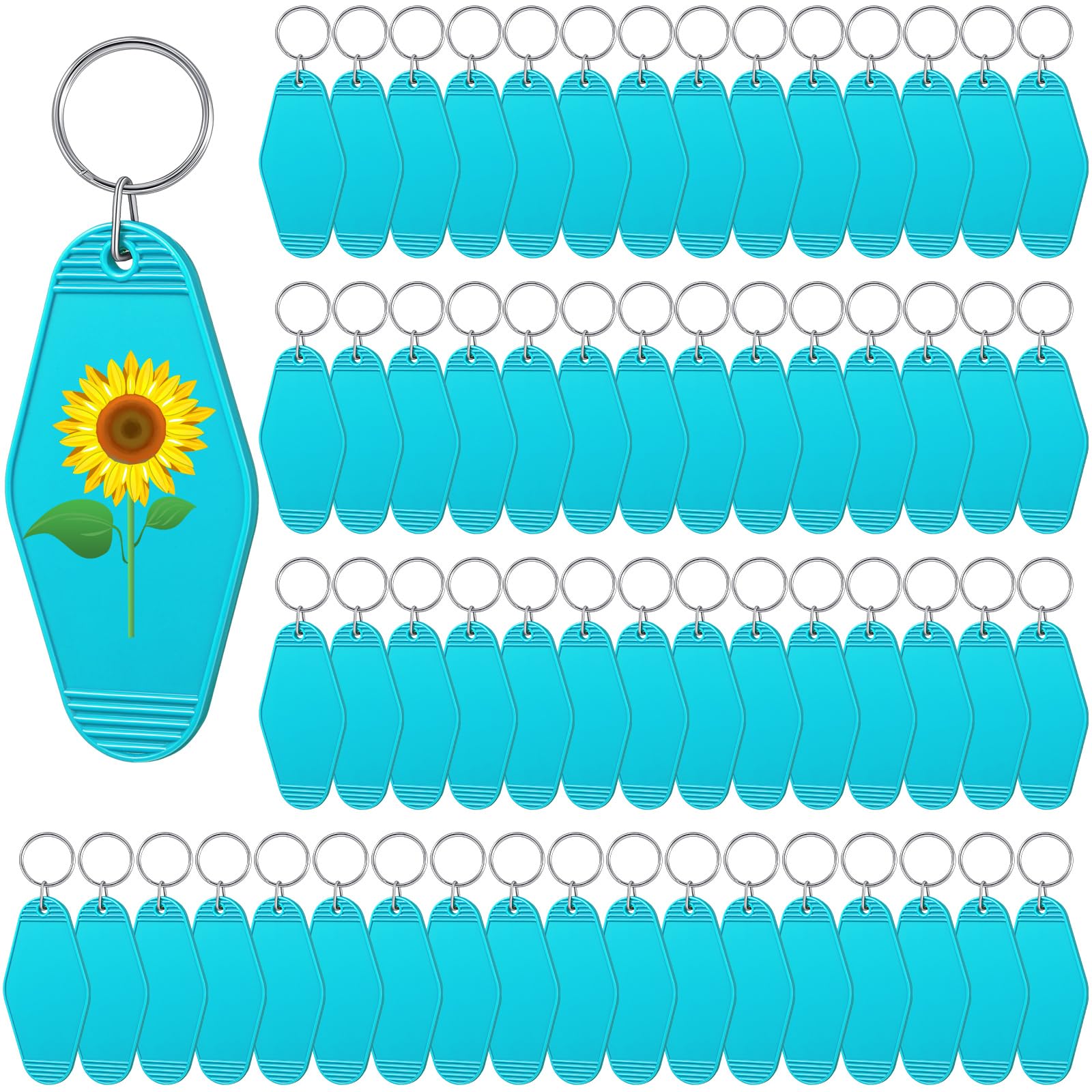 Snapklik.com : Meanplan 60 Pcs Motel Keychain Blank Hotel Sublimation ...
