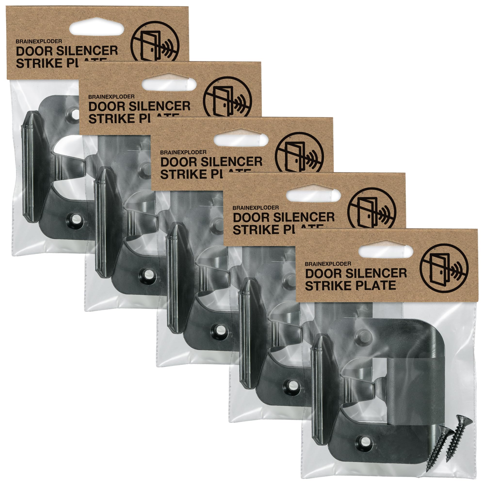 Door Silencer Strike Plate - Flexible, Noise Eliminating Fix for Loud ...