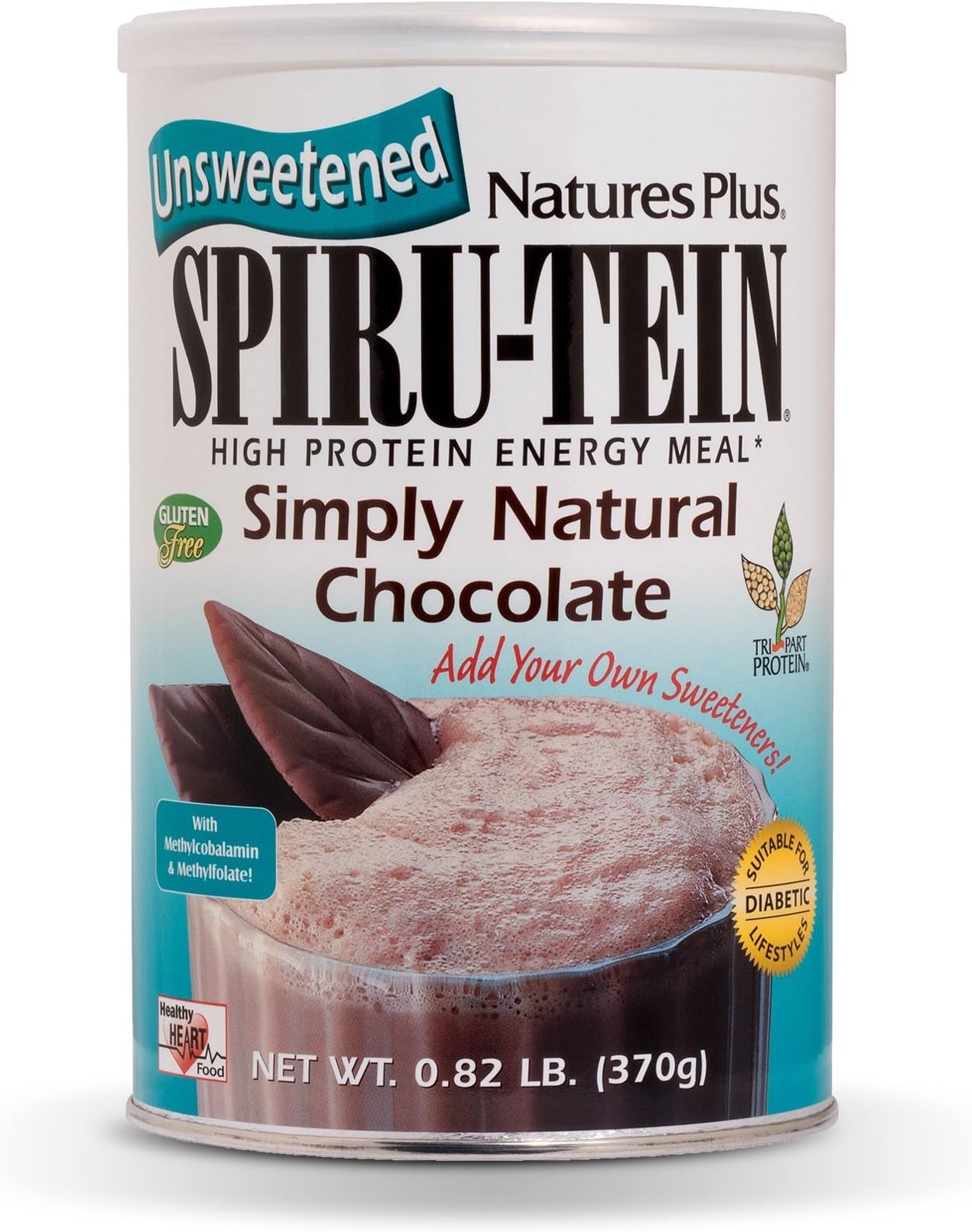 Amazon.com: Natures Simply Natural SPIRU-TEIN Shake - Unsweetened ...