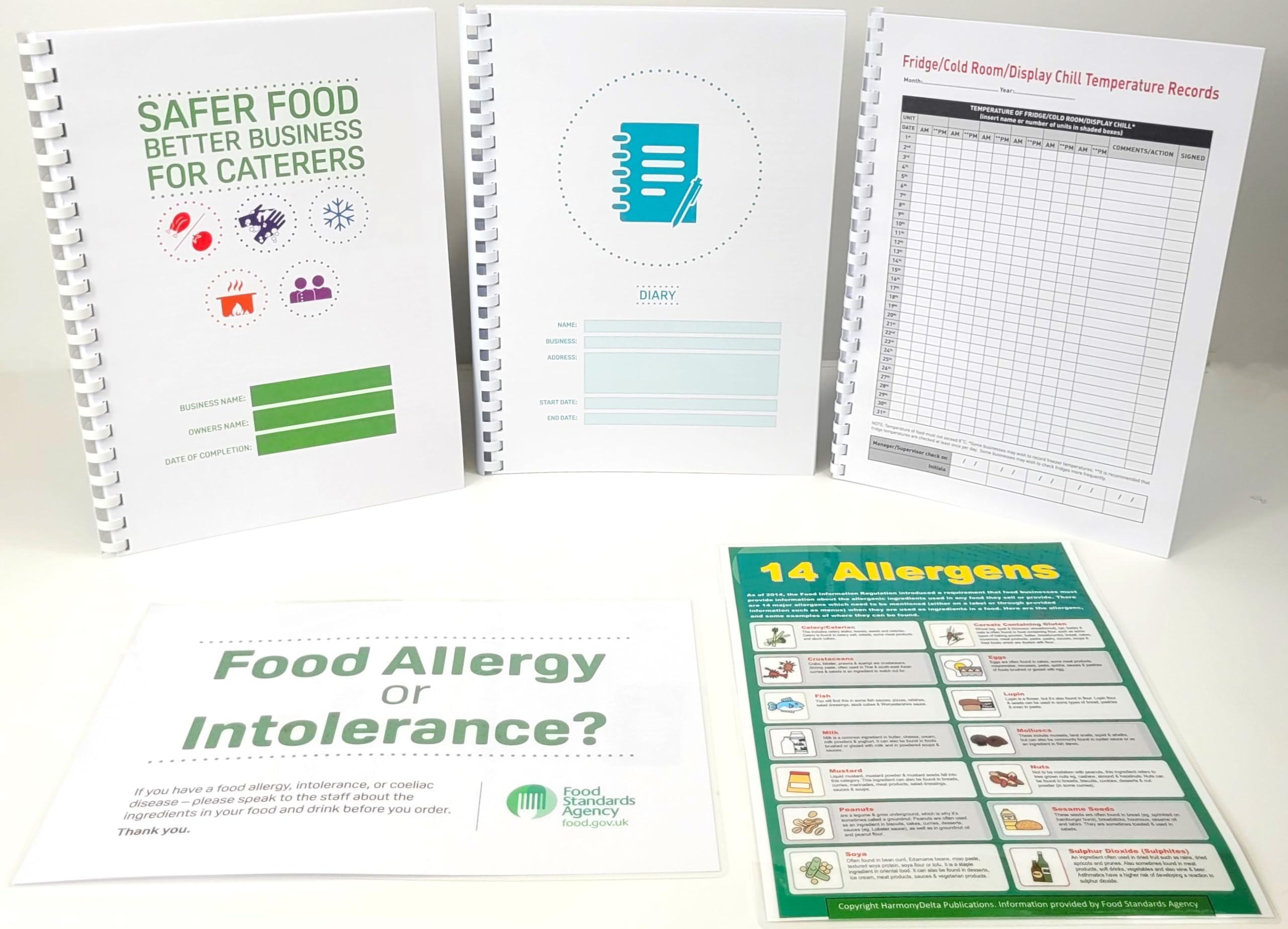 Updated for 2025 Caterers Safer Food Better Business 3 x Spiral Bound ...