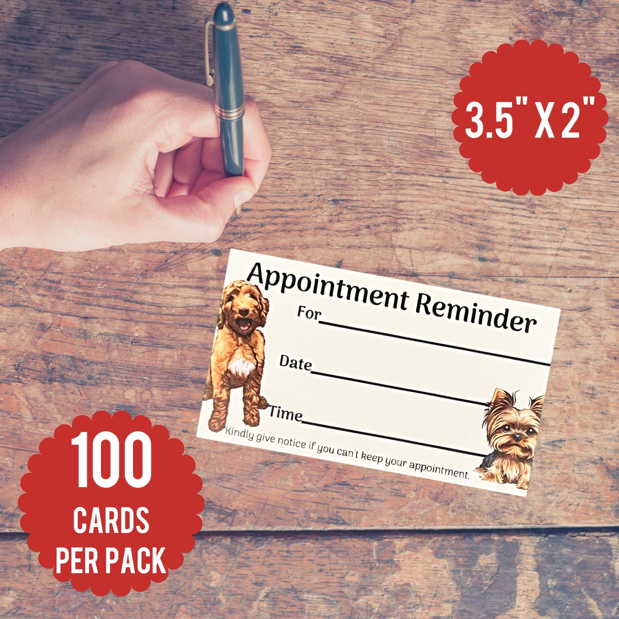 Pet Appointment Reminder Cards