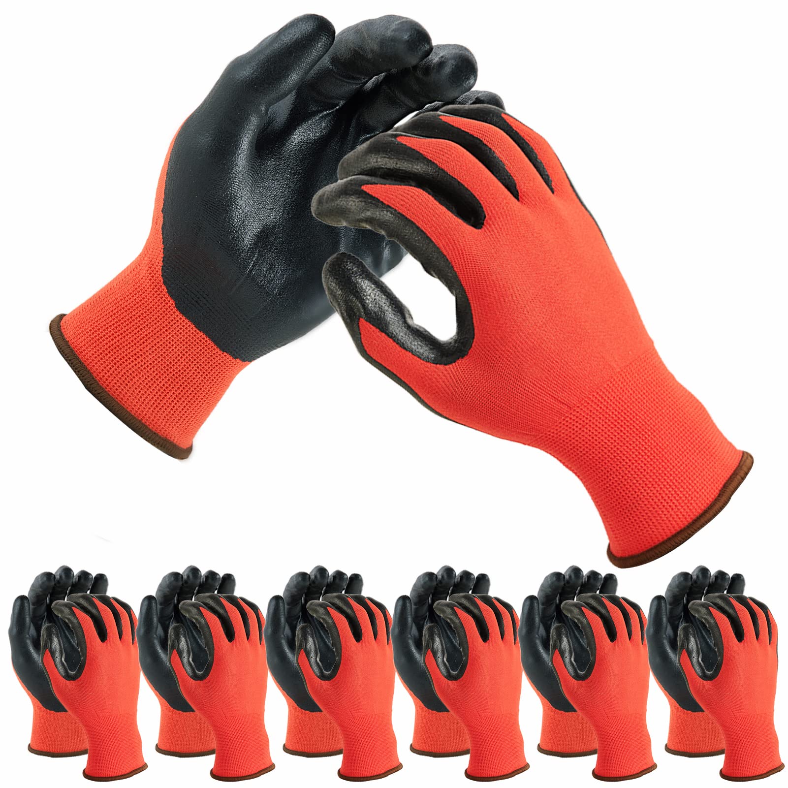 V TRUST 6 Pairs Safety Work Gloves, Smart Screen Touch Work Gloves ...