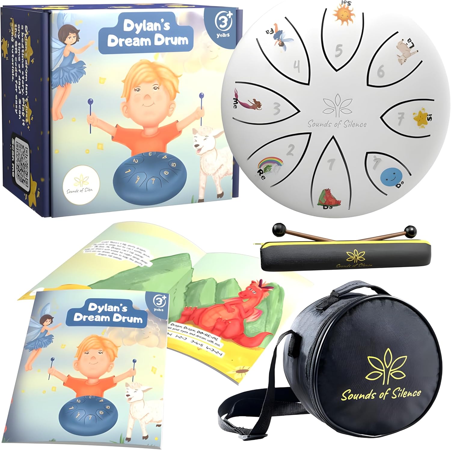 Amazon.com: Steel Tongue Drum - Bedtime Sing-A-Long Story and Drum ...