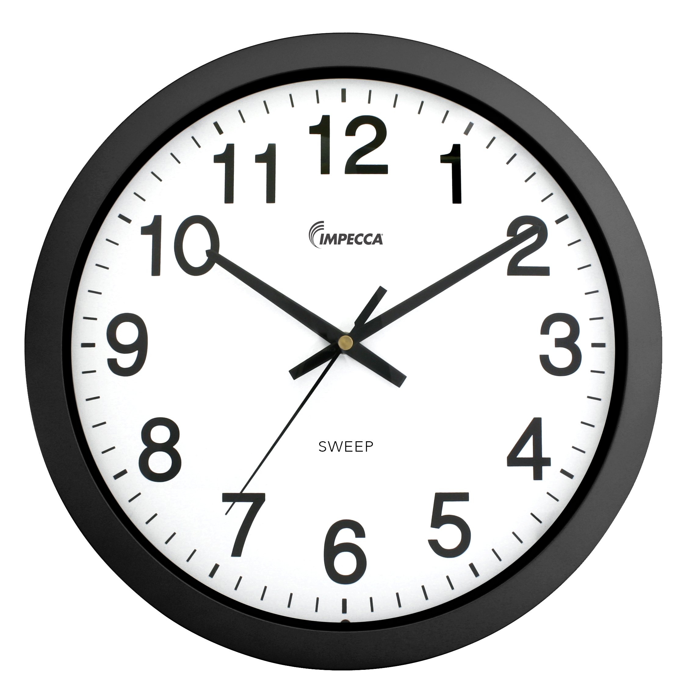 Amazon.com: Impecca WCW-144K 14 in. Silent Sweep Movement Wall Clock ...
